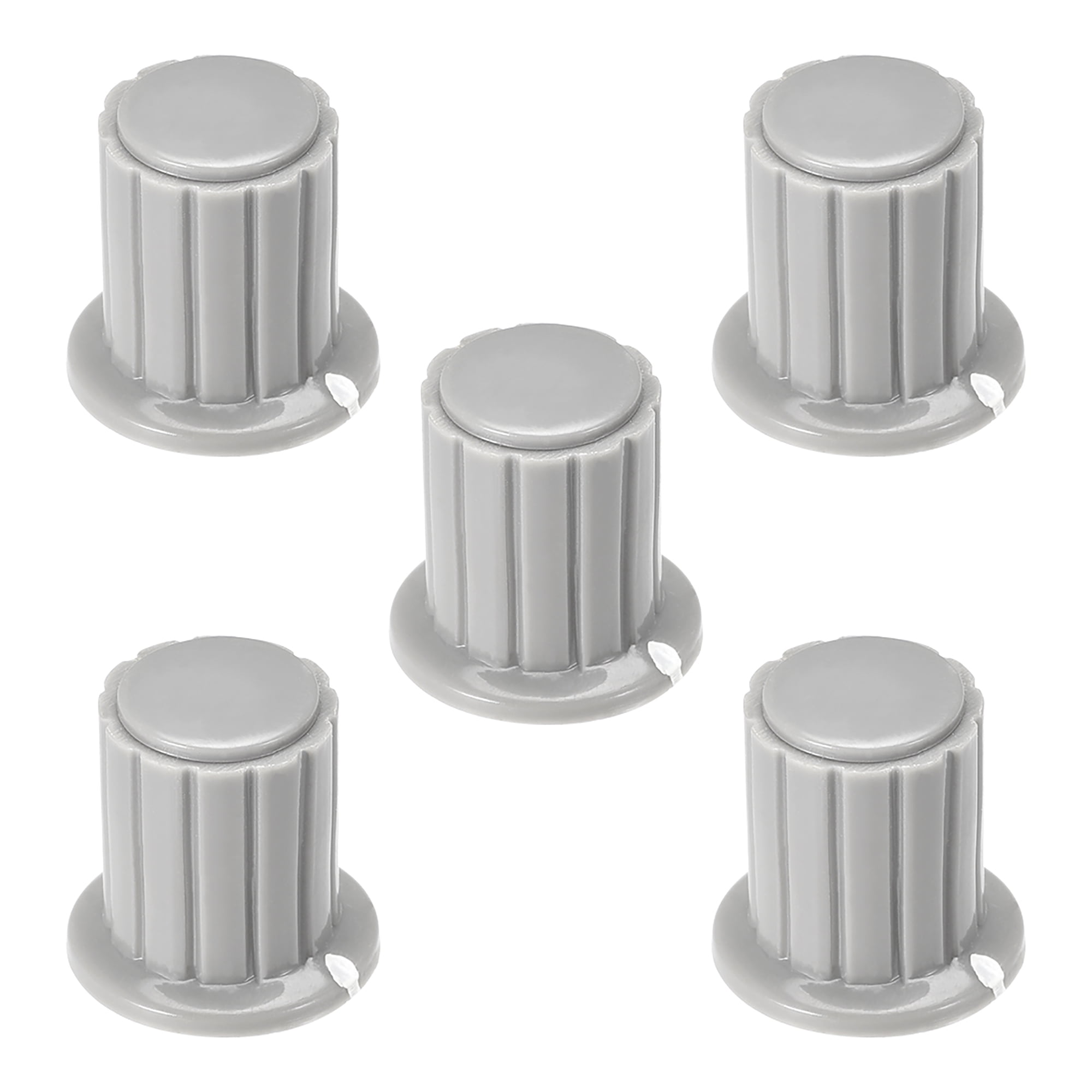 Plastic Potentiometer Rotary Knob, 4mm Insert Shaft 16x16mm Gray 5 pcs ...