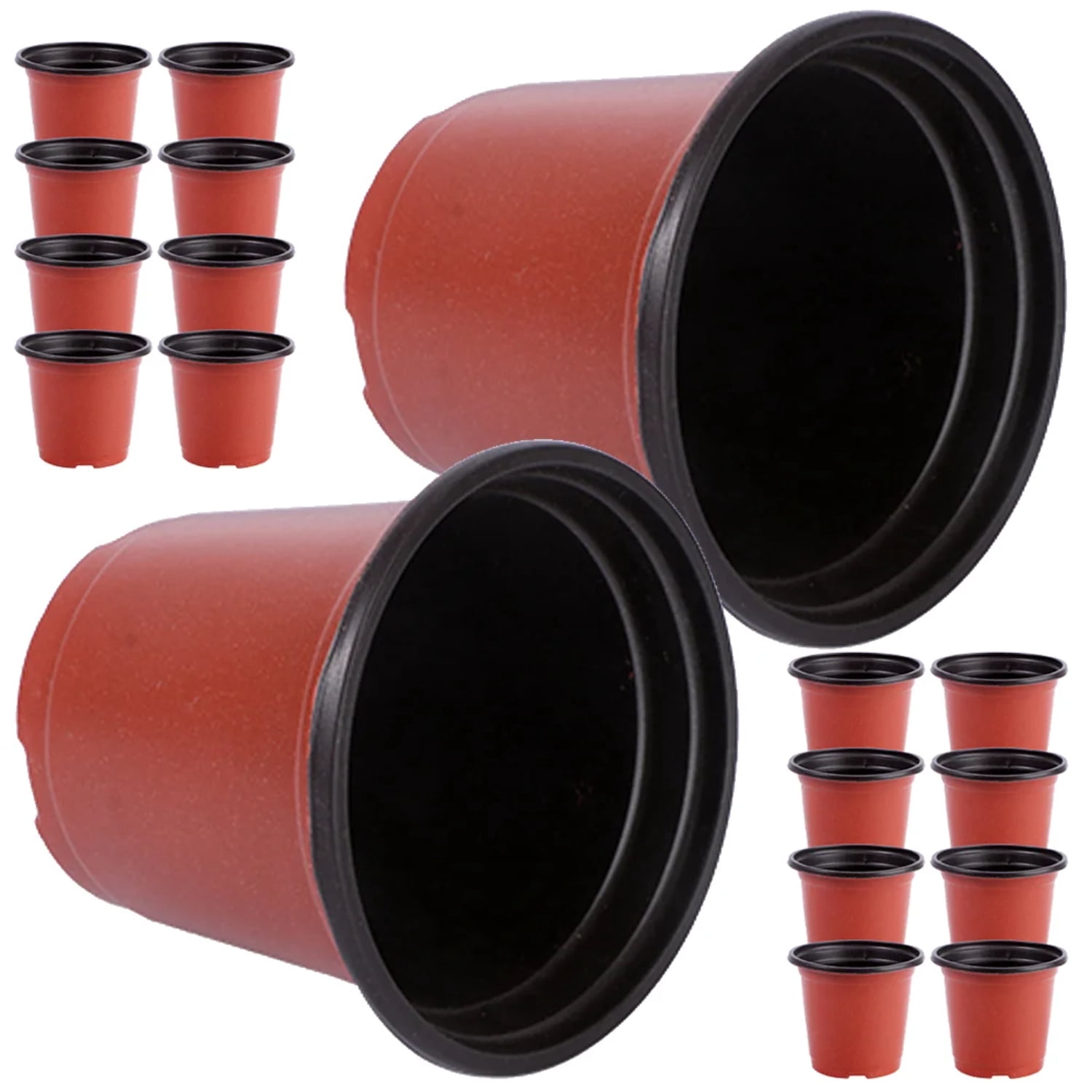 Plastic Propagator Pots - 100 Pieces Seedling Planting Containers for ...