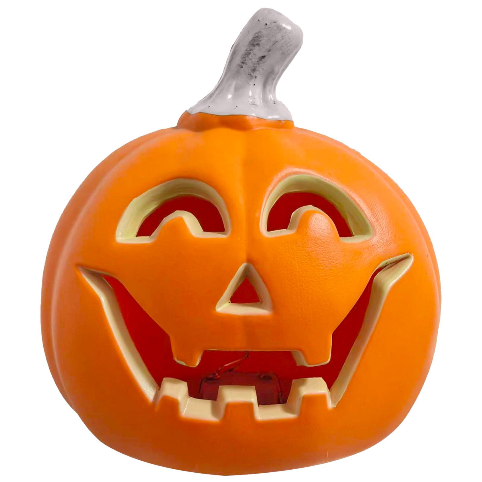 Plastic Pumpkins Lantern Halloween Decorations Light up Pumpkin Outdoor ...