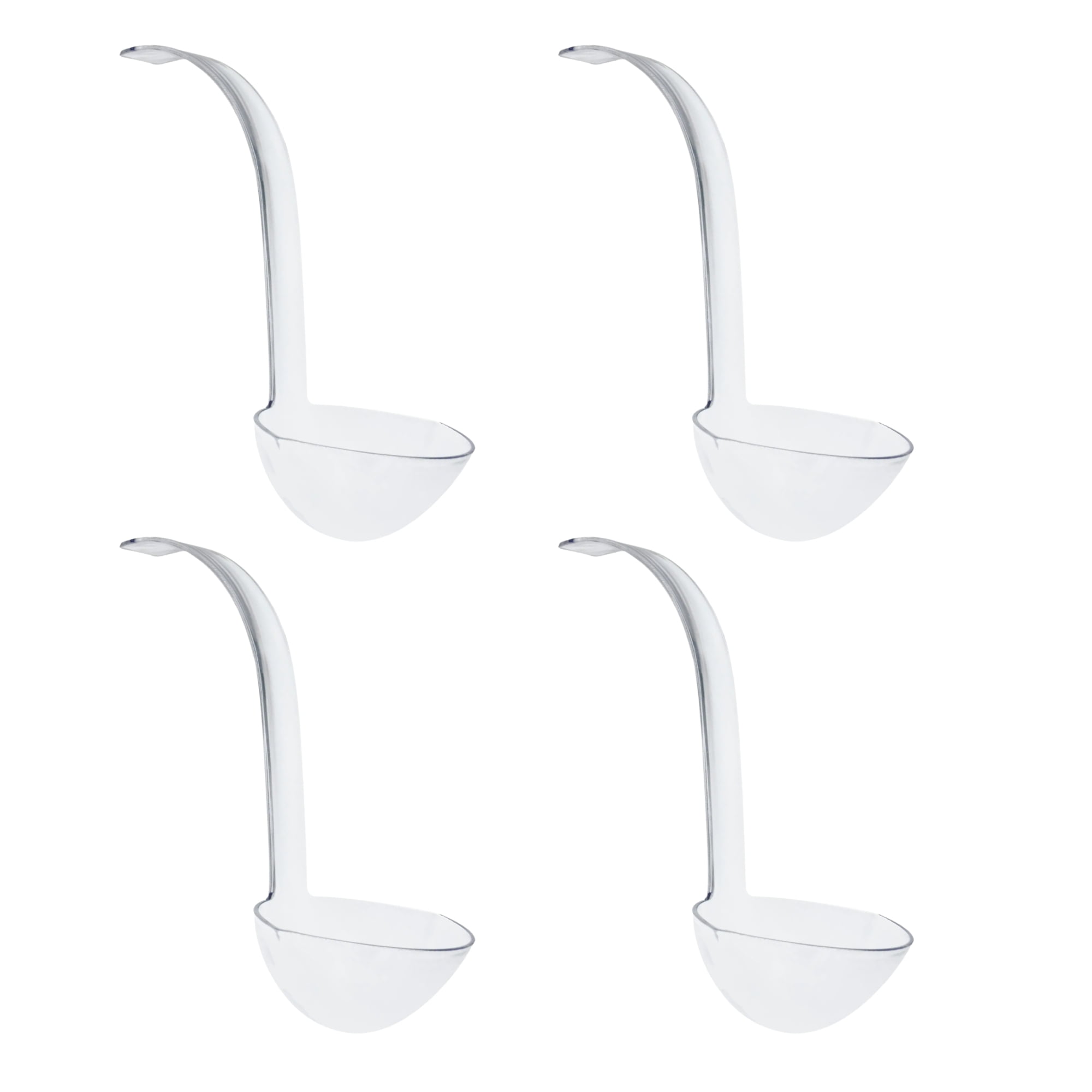 Plastic Punch Ladles 12 inches Clear Serving Spoon for Dressings Soup ...