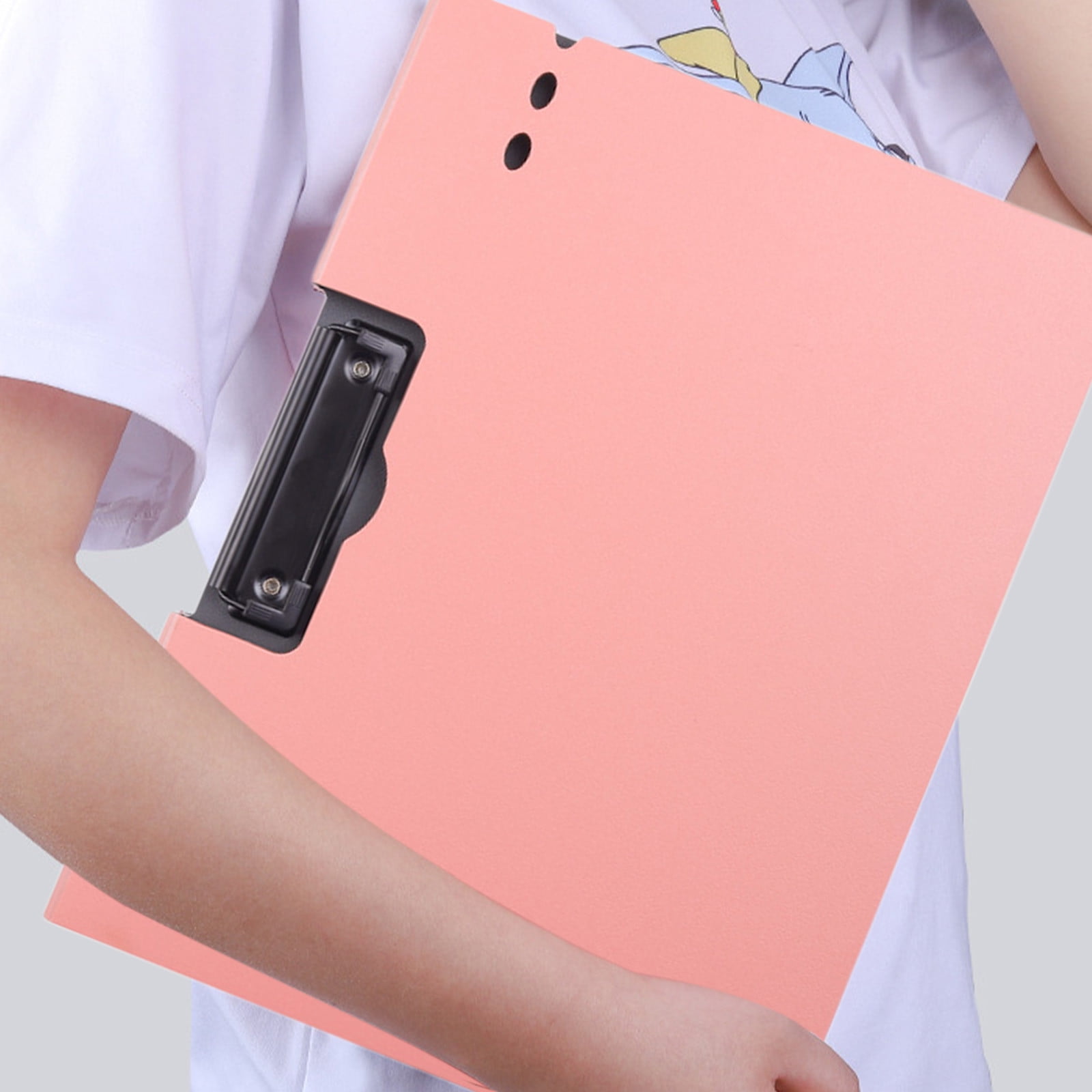 Plastic Punchless Binder,A4 Size Double Strong Clip File Folder Report ...