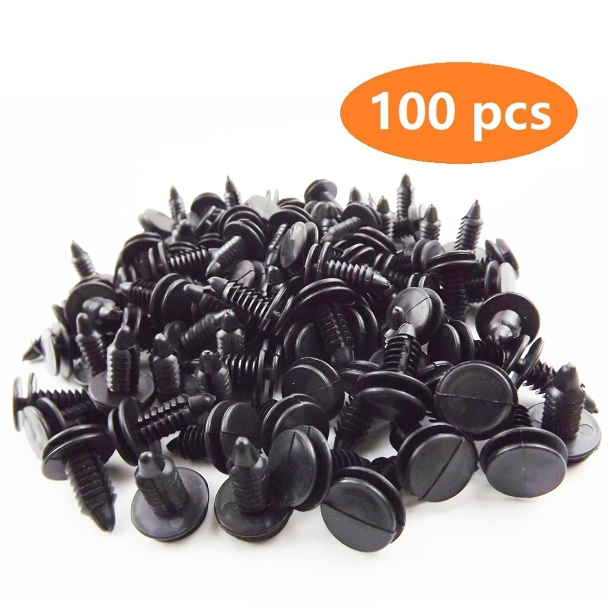 Plastic Push Rivets 8mm Bumper Clips Hood Fender Retainer Fasteners ...