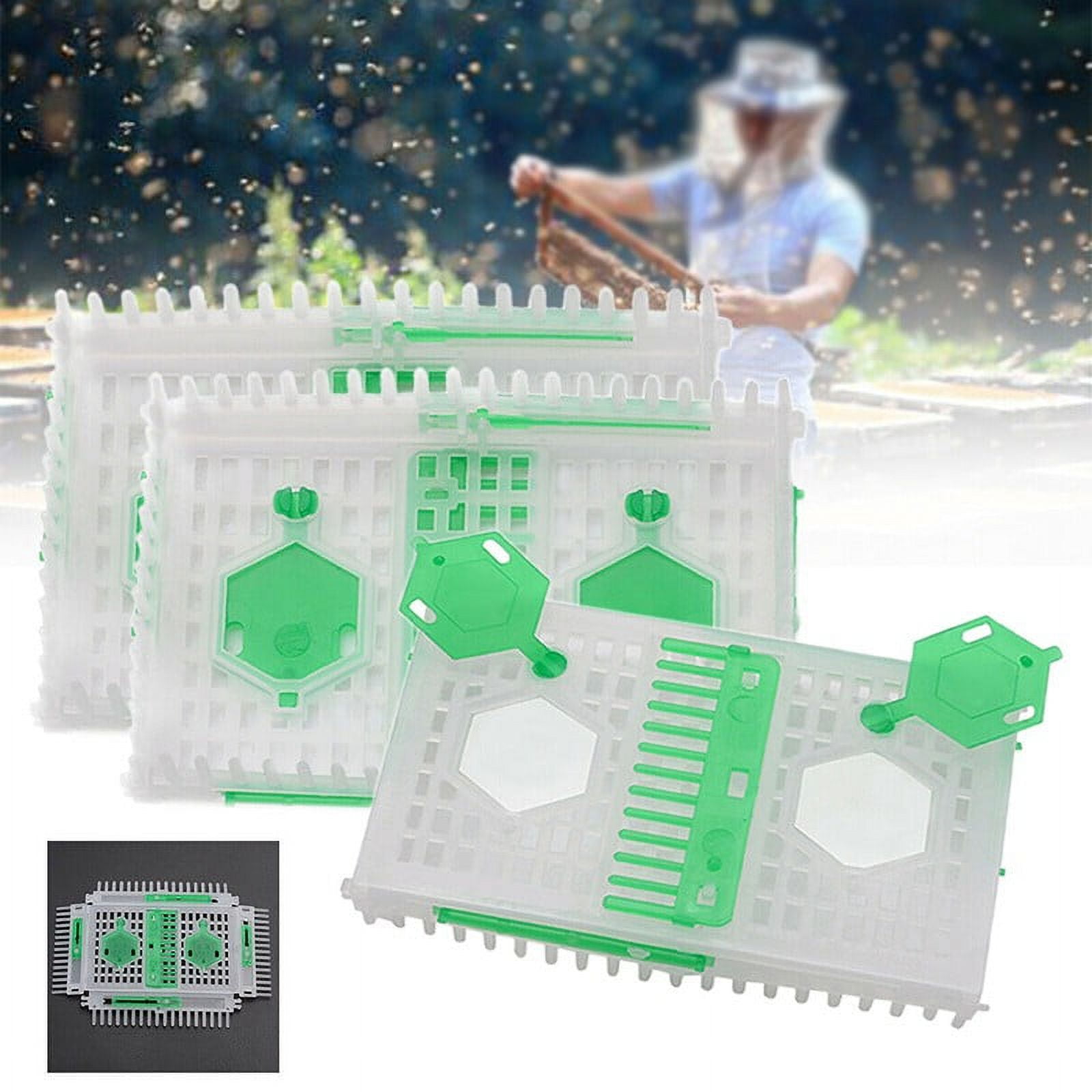 Plastic Queen Bee Needle Cage Beekeeper Beekeeping Appliances Equipment ...