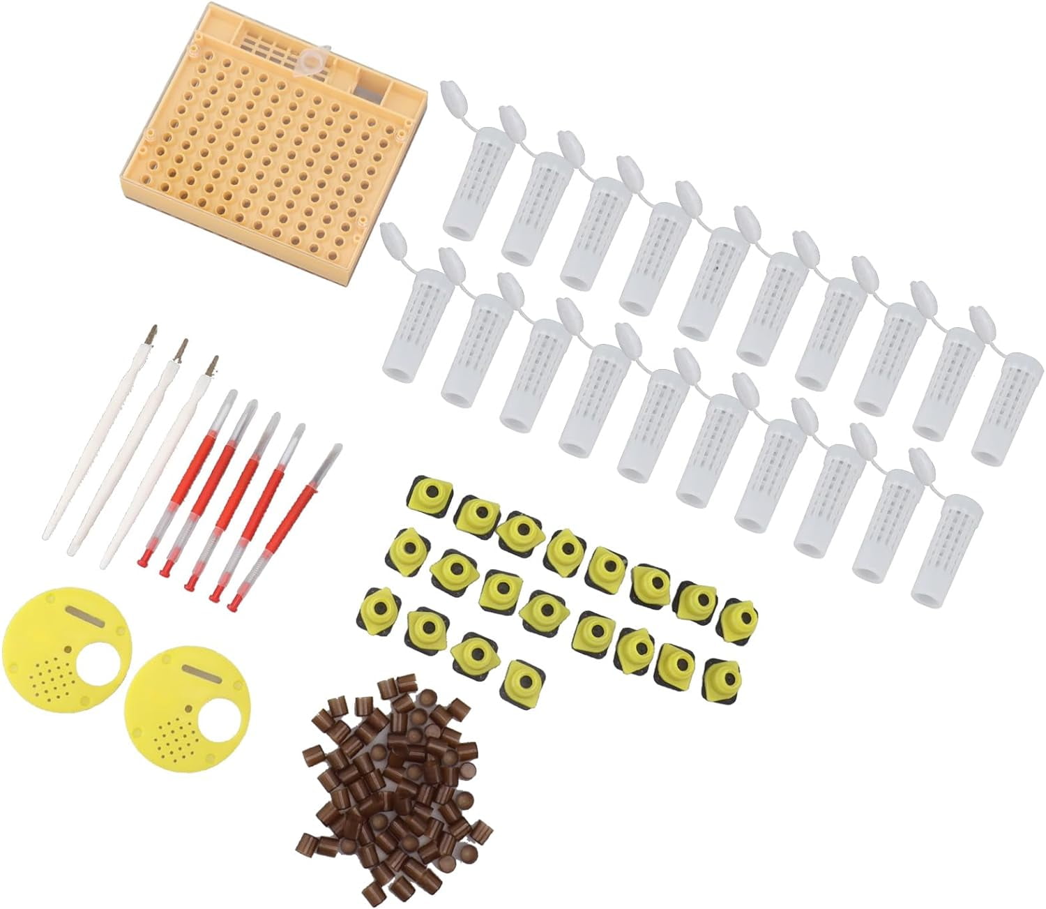 Plastic Queen Rearing System, Breeding Cell Cup Kit, Royal Jelly ...