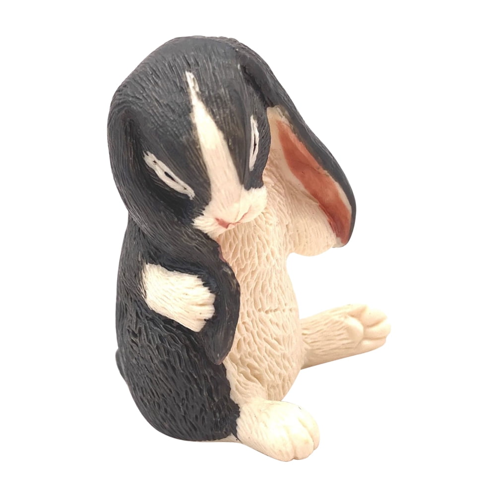 Plastic Rabbit Model Children Cognition Toy Zoo Animals Baby Gym Toys ...