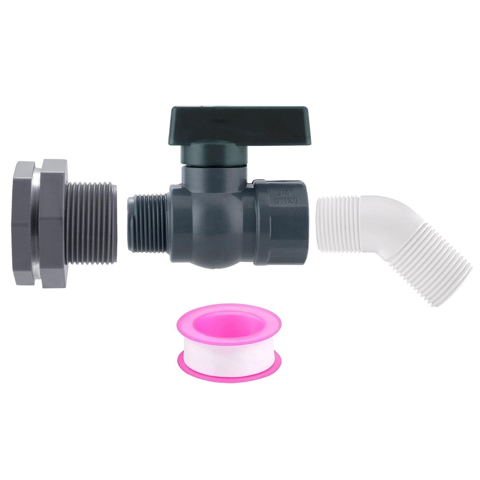 Plastic Rainwater Harvesting Spigot Assembly With Leakproof Adapters ...