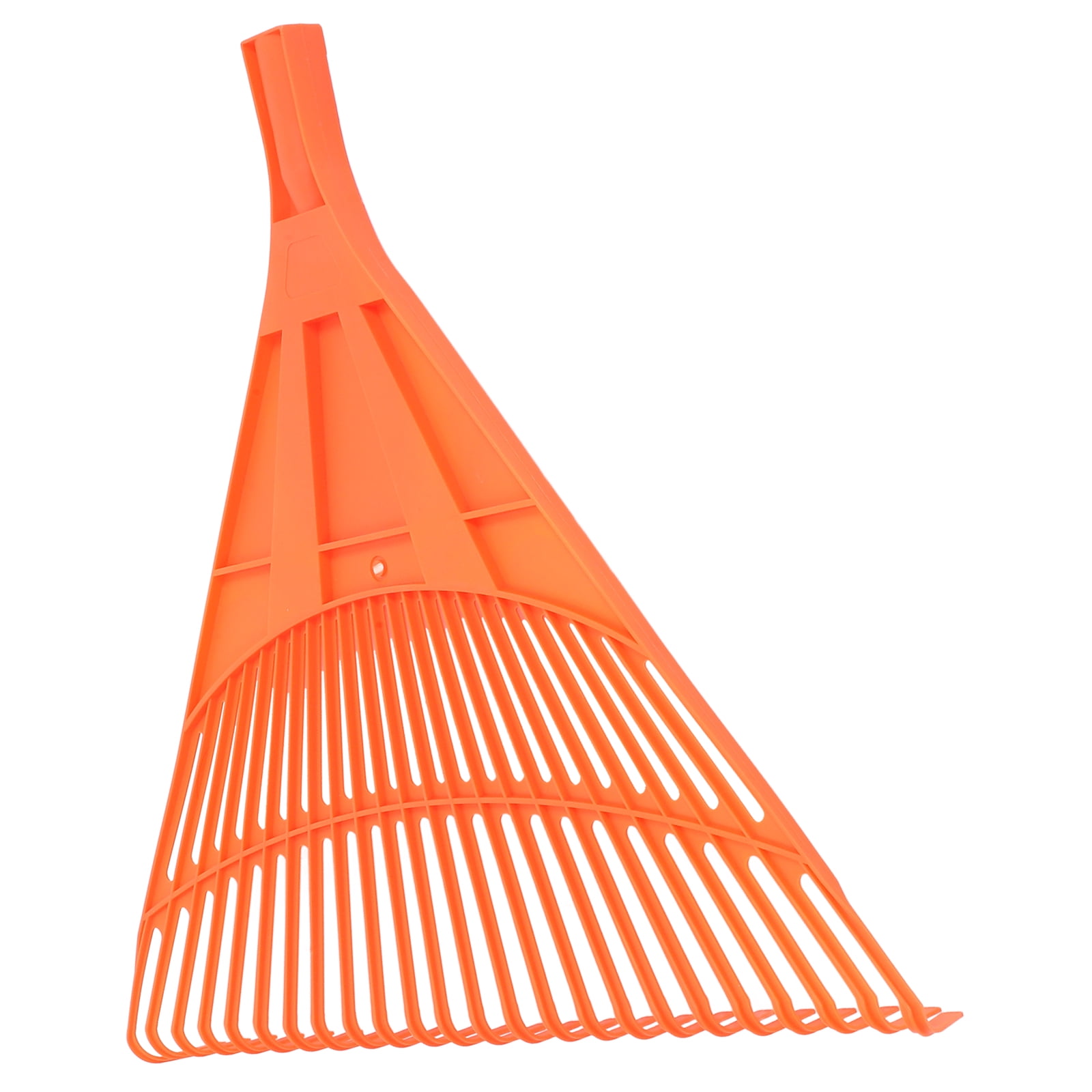 Plastic Rake Teeth Garden Leaf Lawn Leveling Grass Tool Orange ...