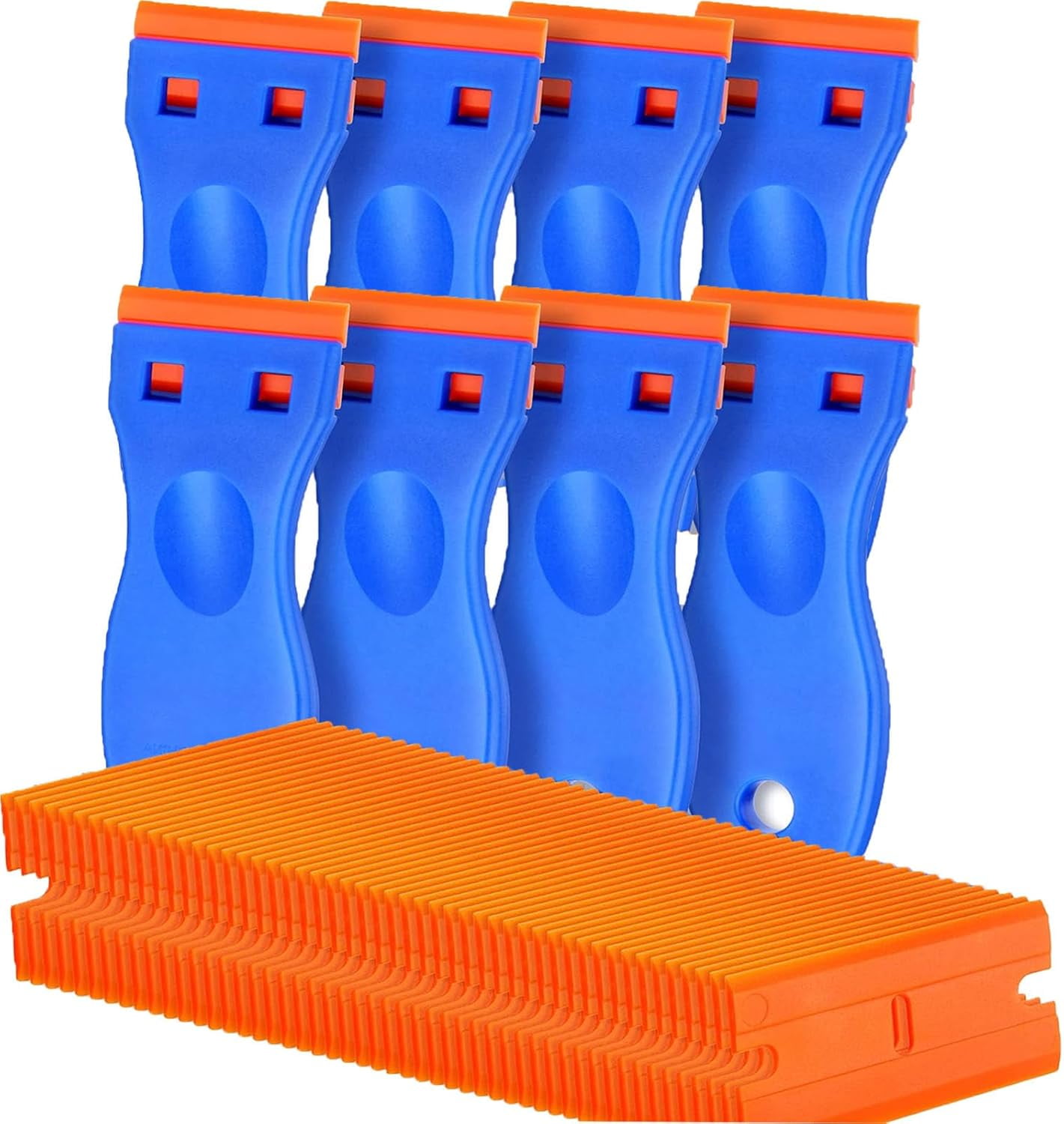 Plastic Razor Blade Scraper and Blades, Remove Label Decal Tool ...