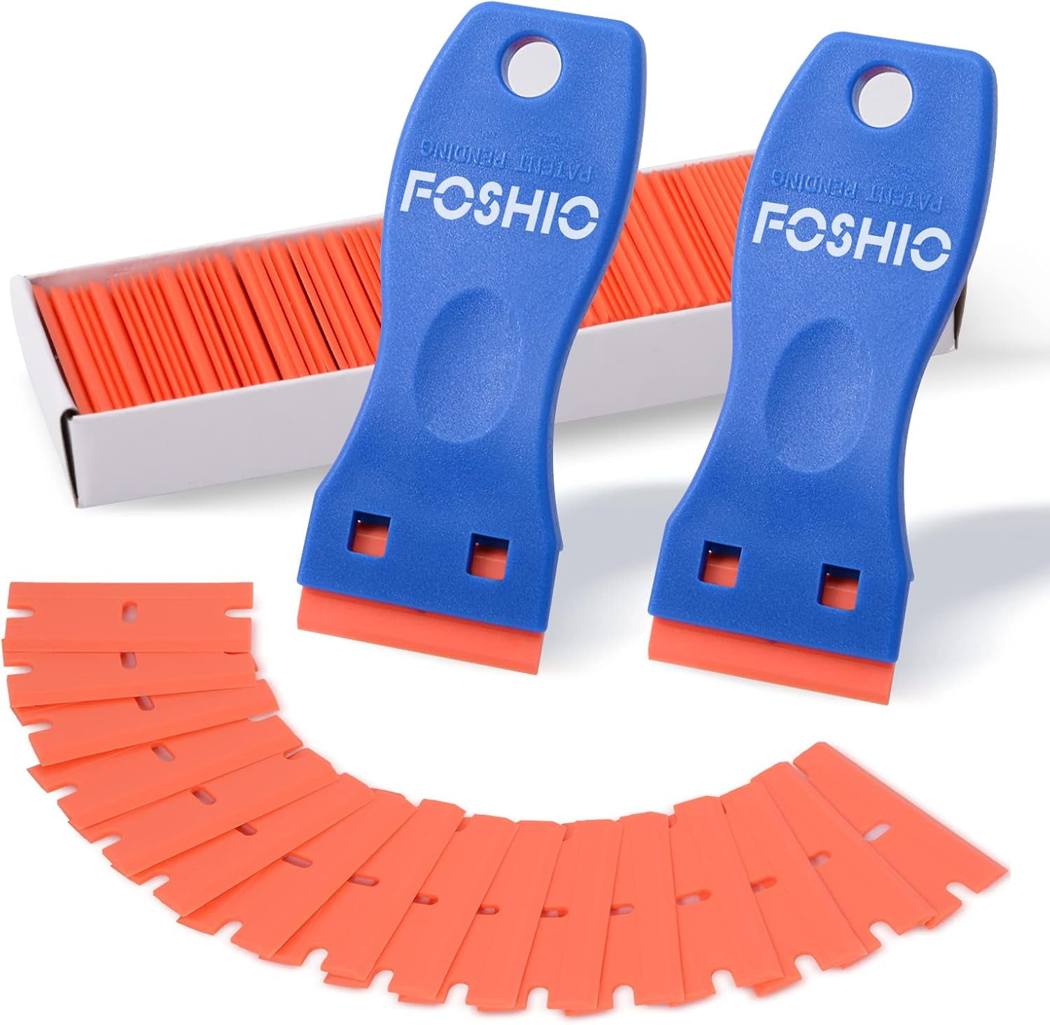 Plastic Razor Blade Scraper Include Scraper Tool and Blades for Gasket ...