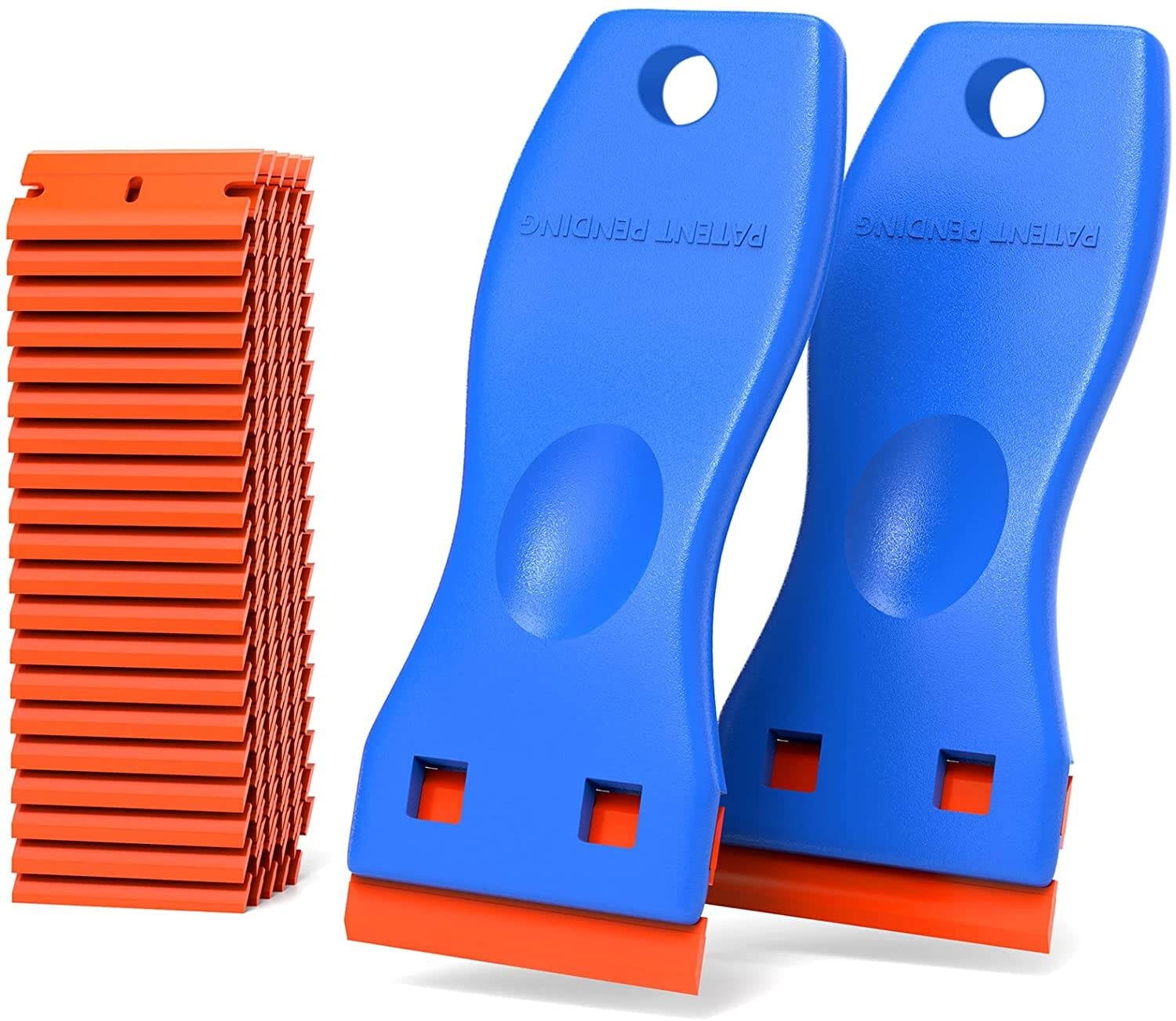 Plastic Razor Blades Scraper Tool Wall Paint Remover 2 Pack with 100 ...