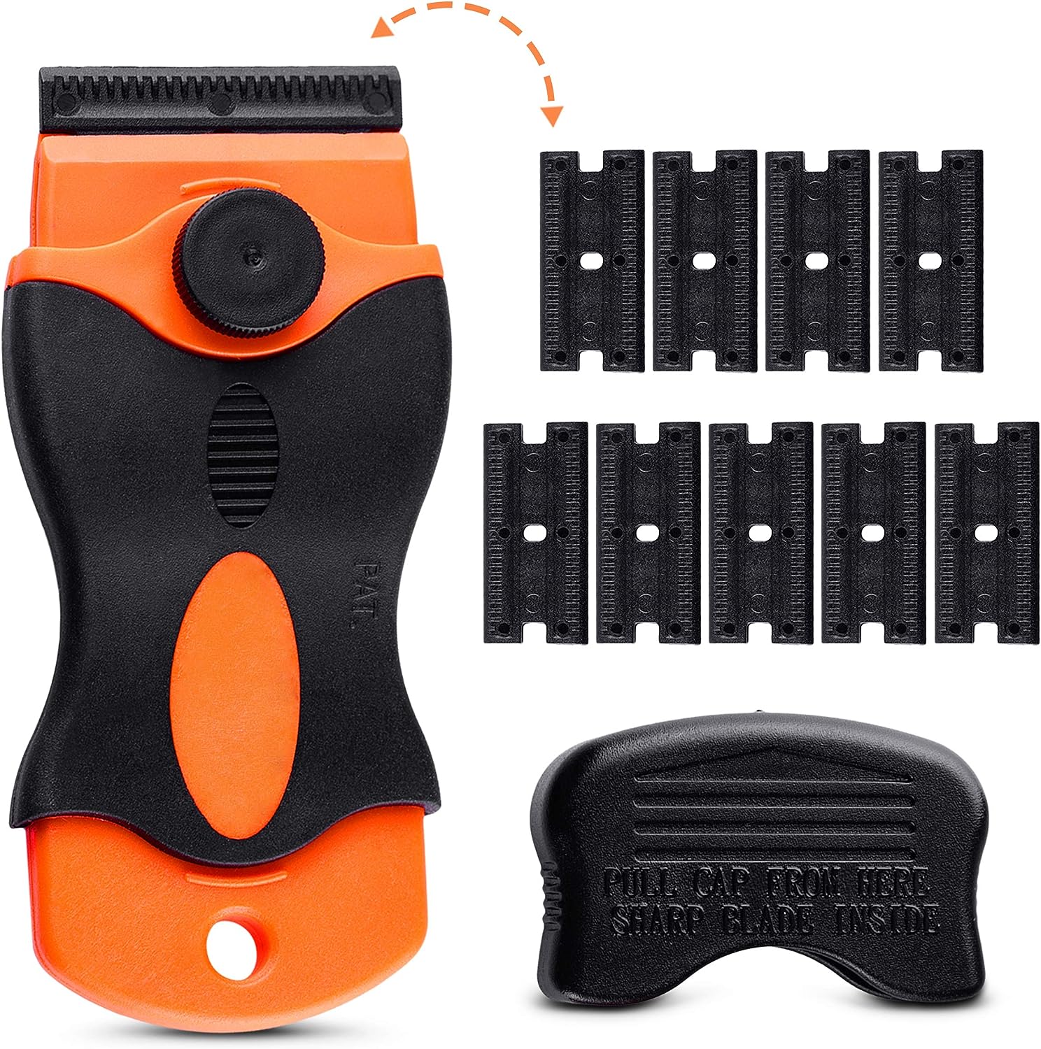 Plastic Razor Blades Sticker Remover Scraper - Plastic Double Edged ...