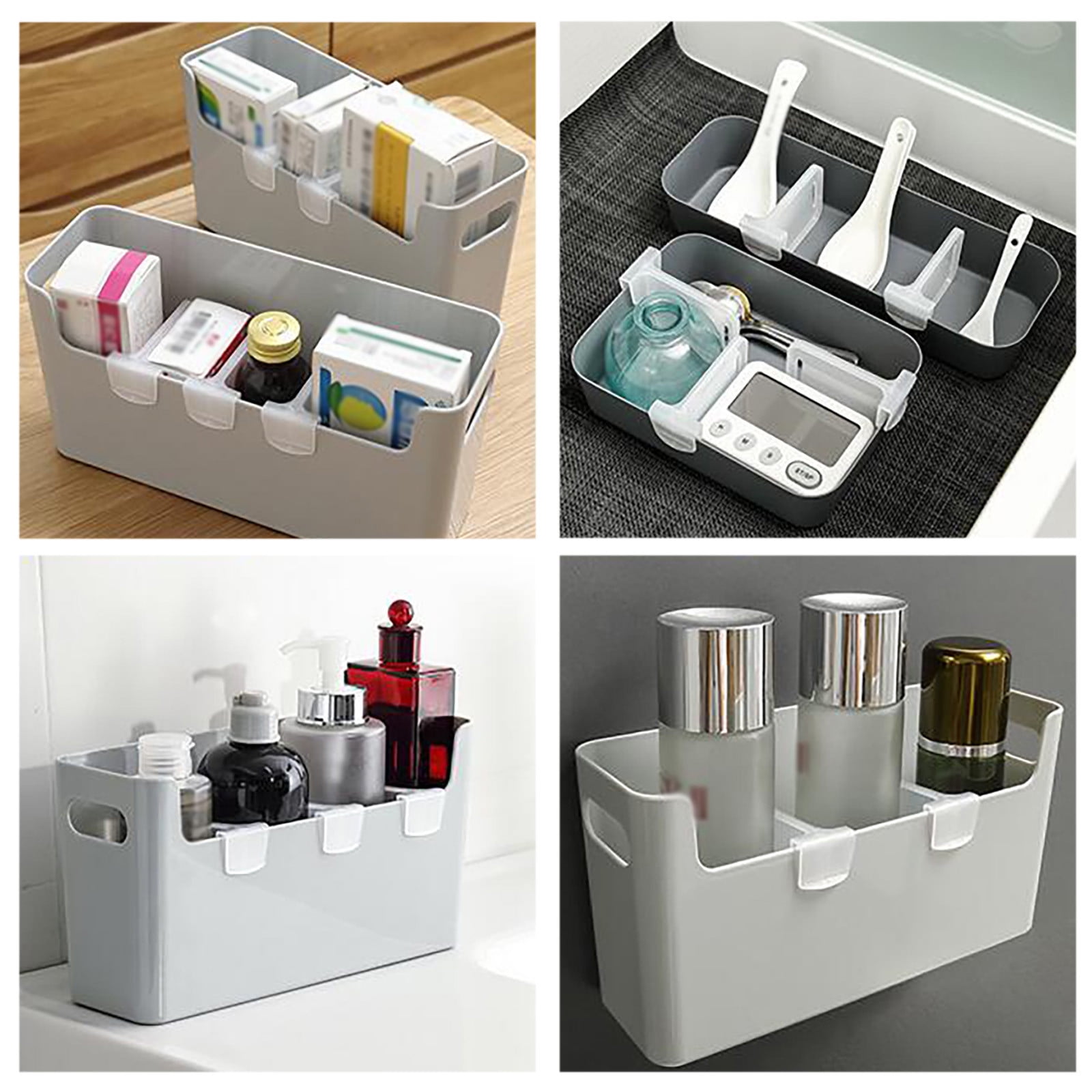 Plastic Refrigerator Clapboard Storage Box Adjustable Snap On Storage ...