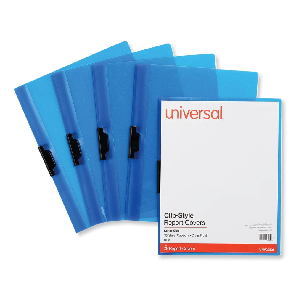 Locking Clear Plastic Report Cover W/clip, Letter Size, Holds 30 Pages ...