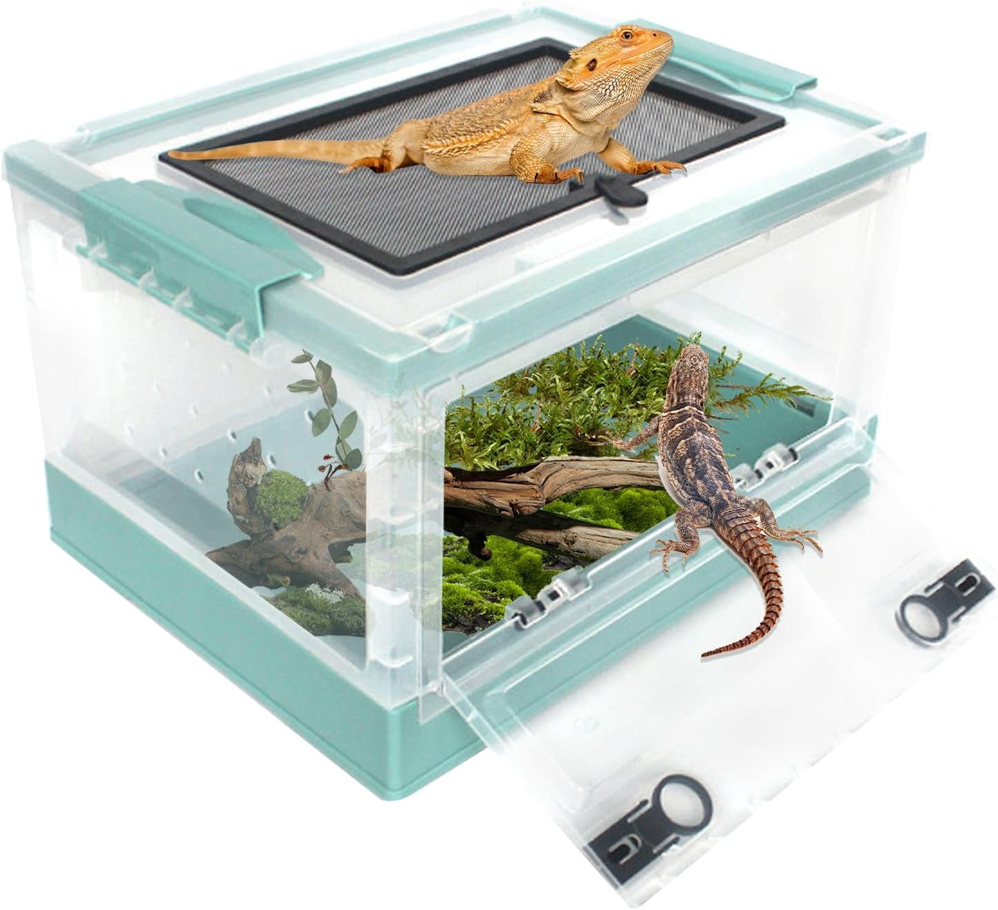 Plastic Reptile Feeding Box with Wheels,Reptiles Breeding Enclosure ...