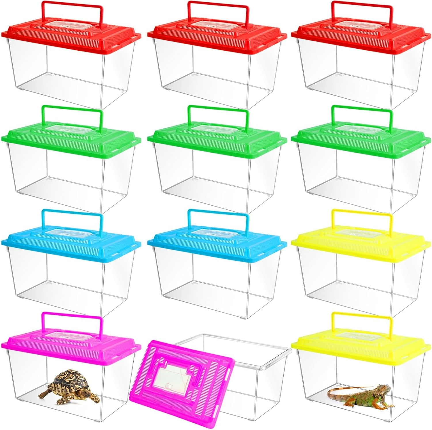 Plastic Reptile Terrariums Carrier Cage Tarantula Enclosure Snake ...