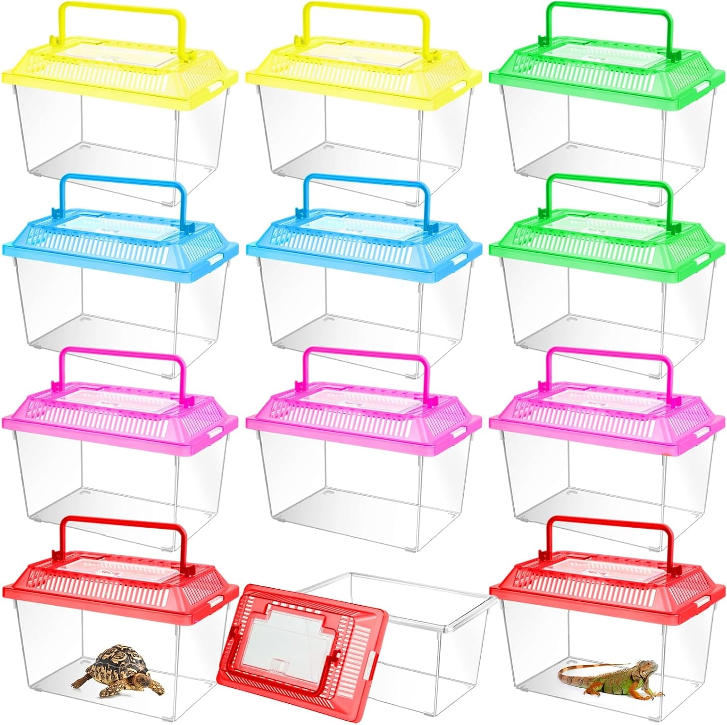 Plastic Reptile Terrariums Carrier Cage Tarantula Enclosure Snake ...