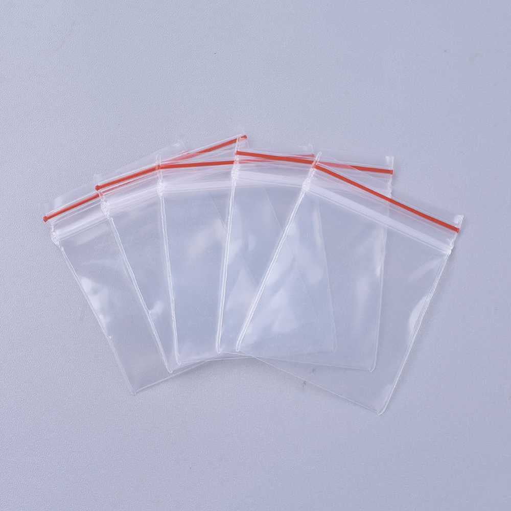 Plastic Resealable Packaging Bags Top Seal Self Seal Bag Rectangle ...