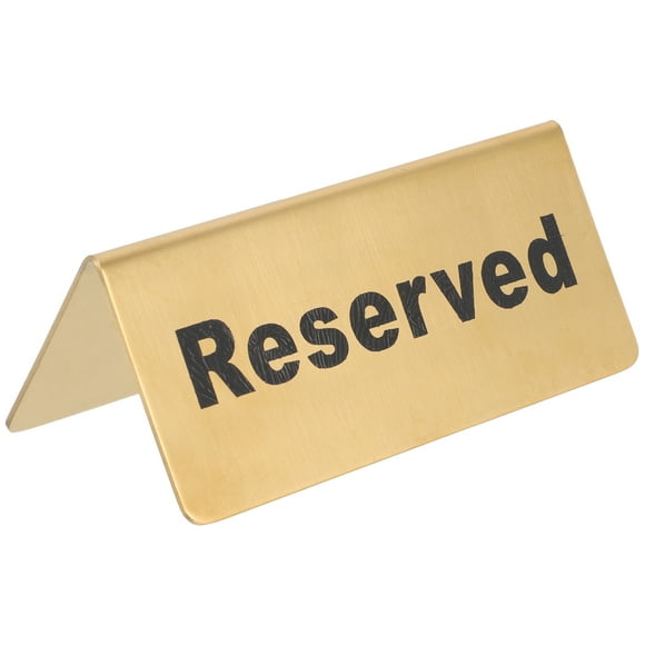 Table Reserved Signs