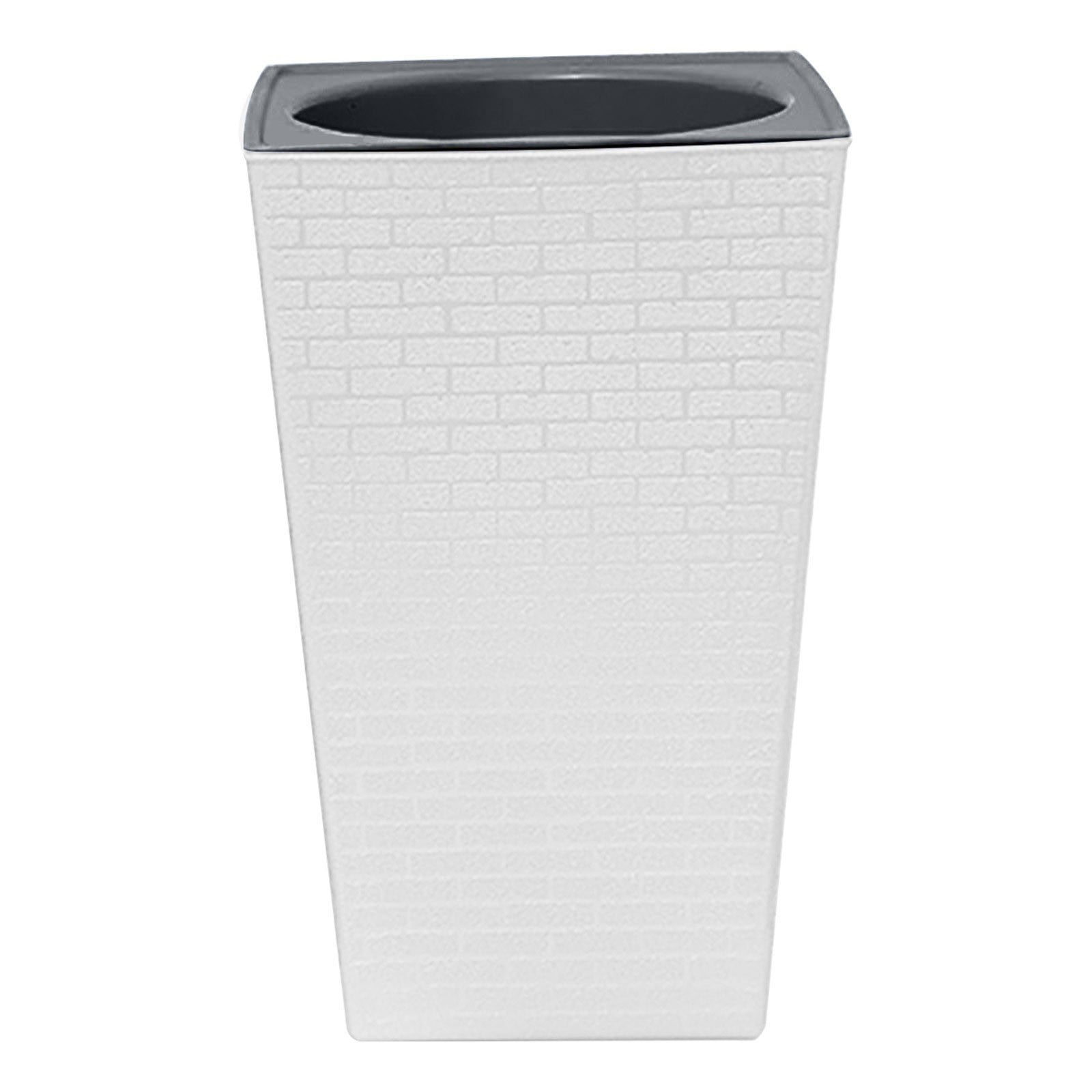 Plastic Resin Tall Tapered Planter Pots Large Planter Flower Pot with ...