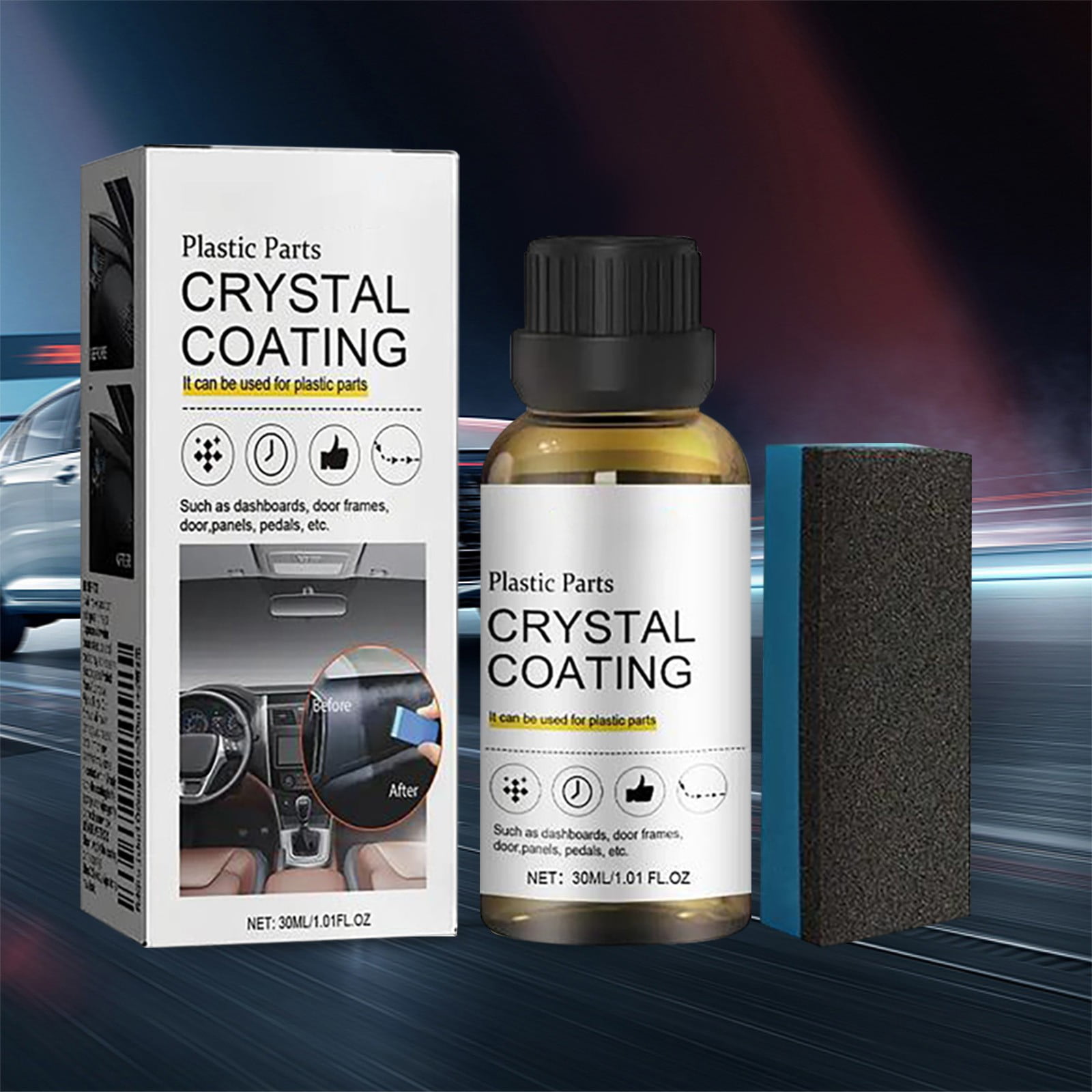 Plastic Restorer under $5! Yannianjz Plastic Restorer Spray, Crystal ...