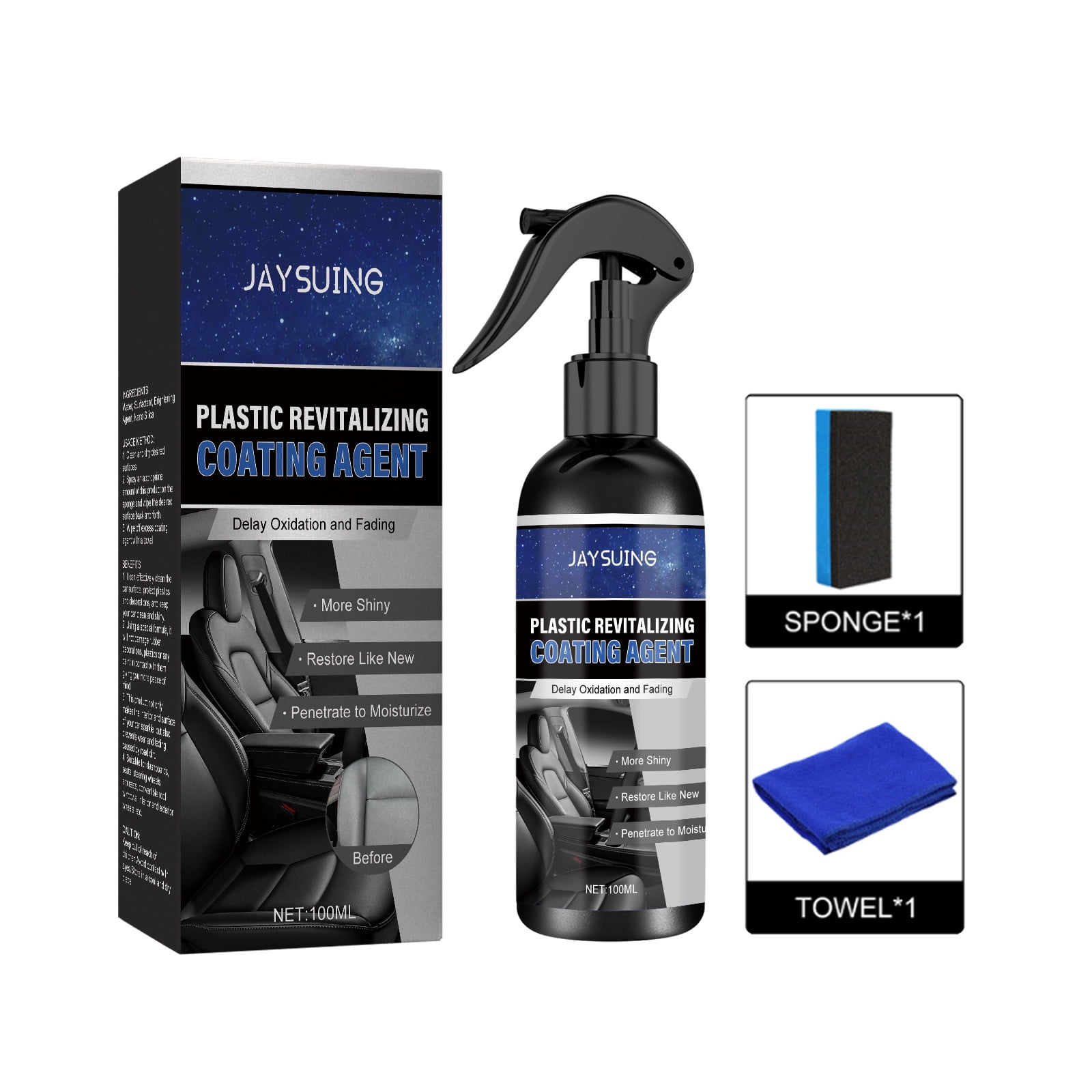 Plastic Restorer - Plastic Parts Refurbish Agent, Cars Ceramic Plastic ...