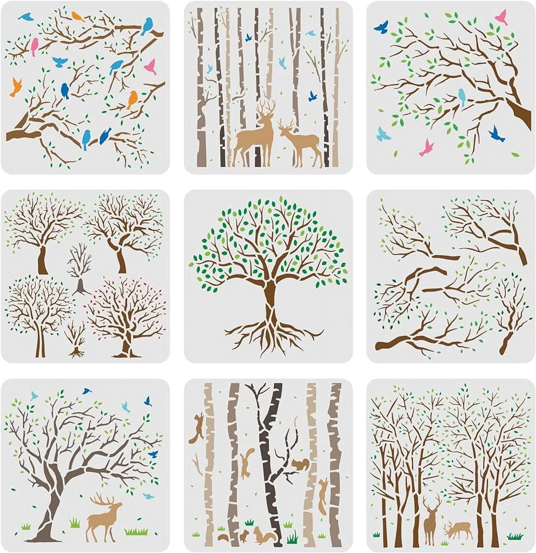 Plastic Reusable Drawing Painting Stencils Templates Sets for Painting ...