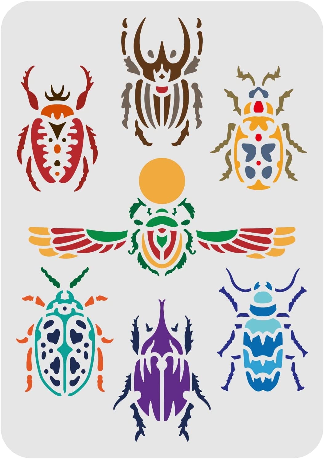 Plastic Reusable Drawing Painting Stencils Templates for Painting on ...