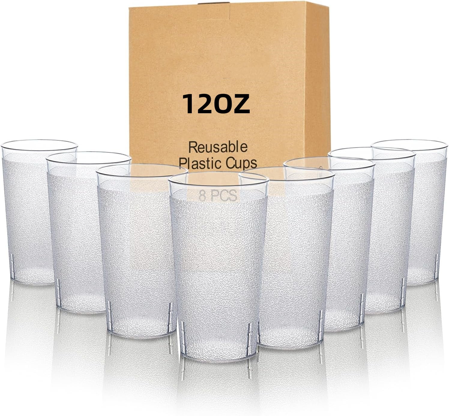 Plastic Reusable Tumblers,12oz Plastic Cups Reusable, Plastic Tumblers ...