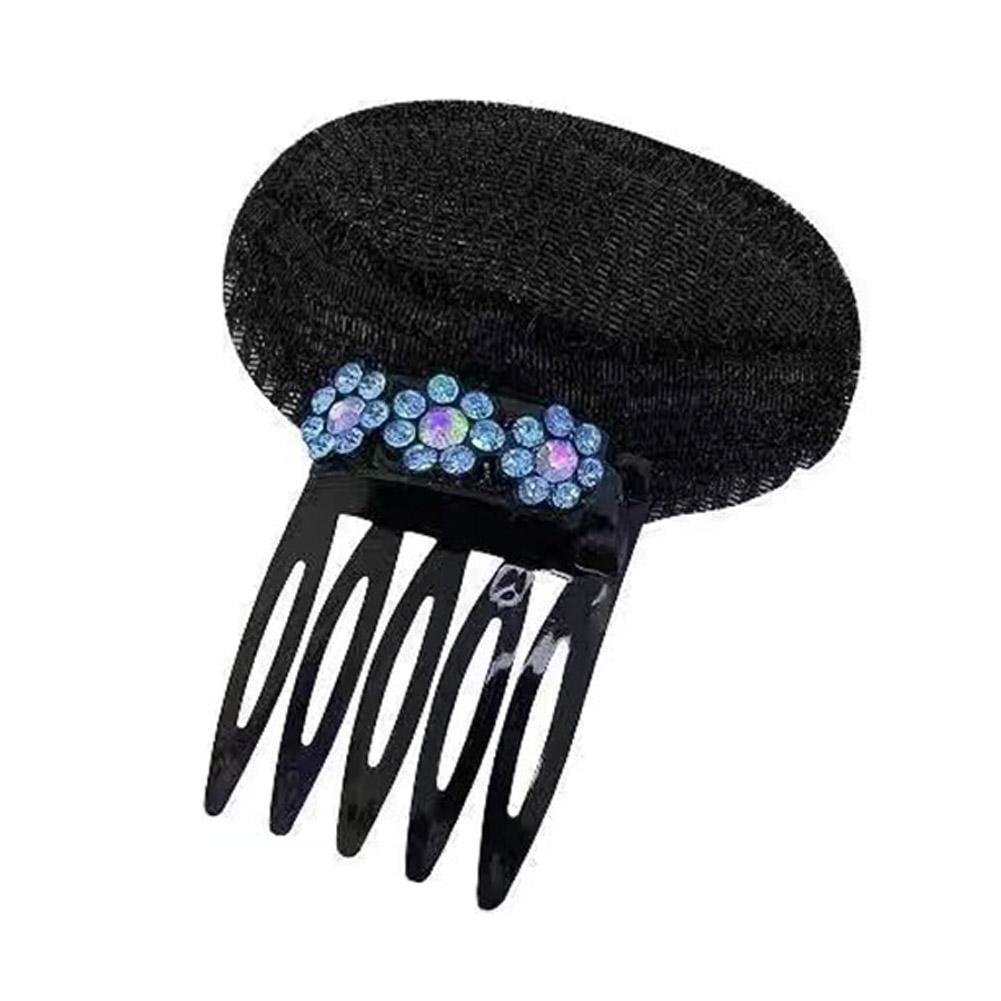 Plastic Rhinestone Flower Hair Volumizing Clips for Women and Girls ...