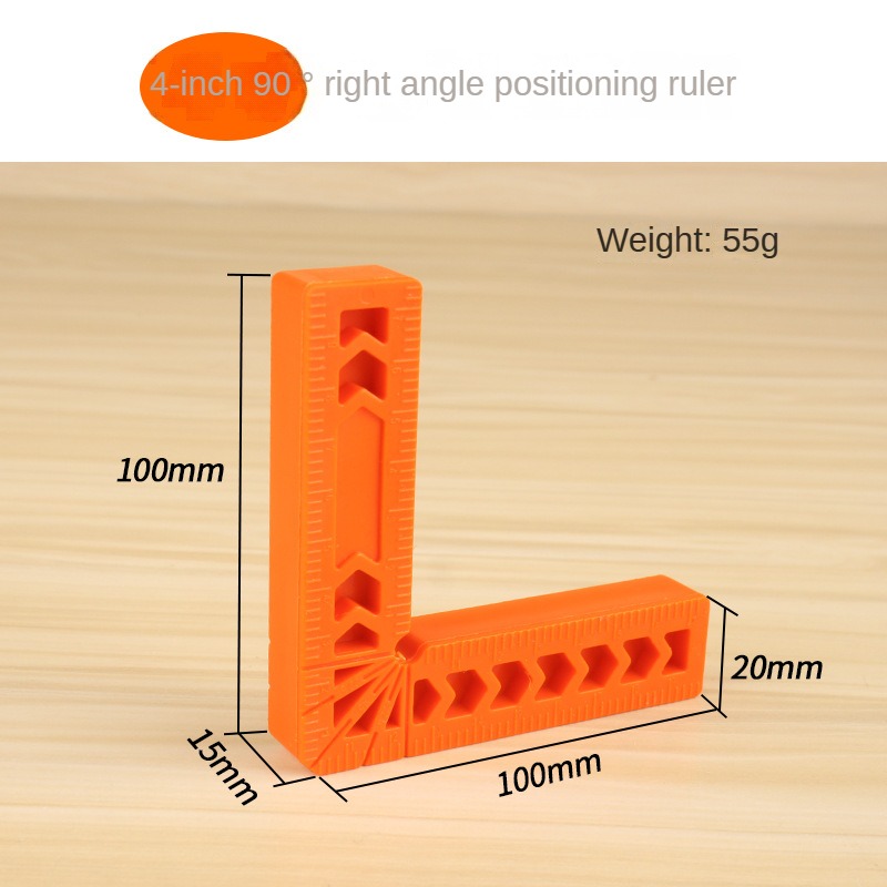 Plastic Right Angle Ruler Holder 90°Auxiliary Positioner Overline L ...