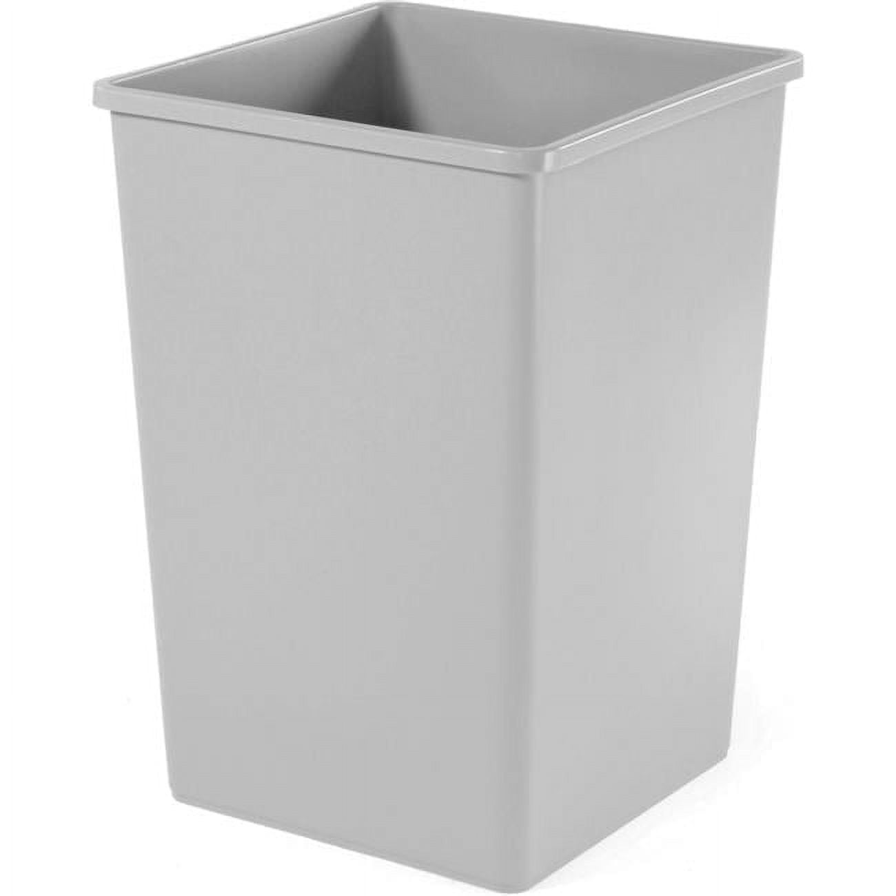 Plastic Rigid Trash Can Liner for Rubbermaid Plaza Receptacle, Gray ...