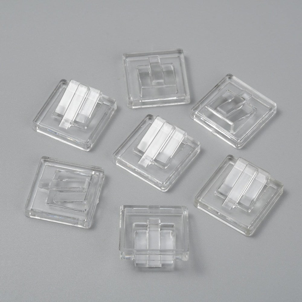 Plastic Ring Display Stands Finger Ring Showing Holder Square Clear 2 ...