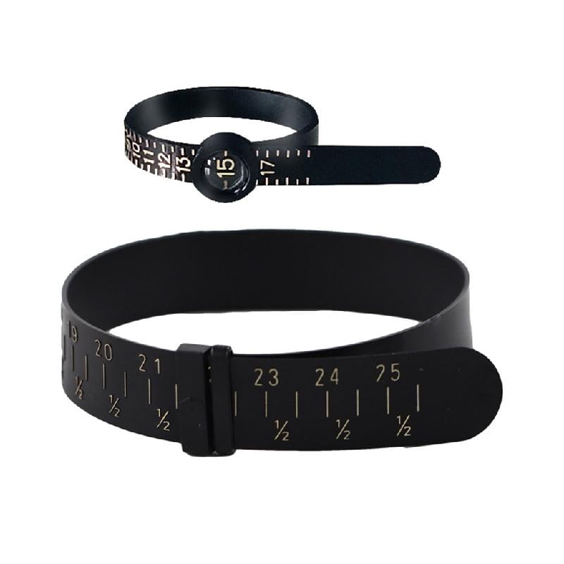 Plastic Ring Sizer Measuring Set Finger Size Gauge Measure Tool Finger ...