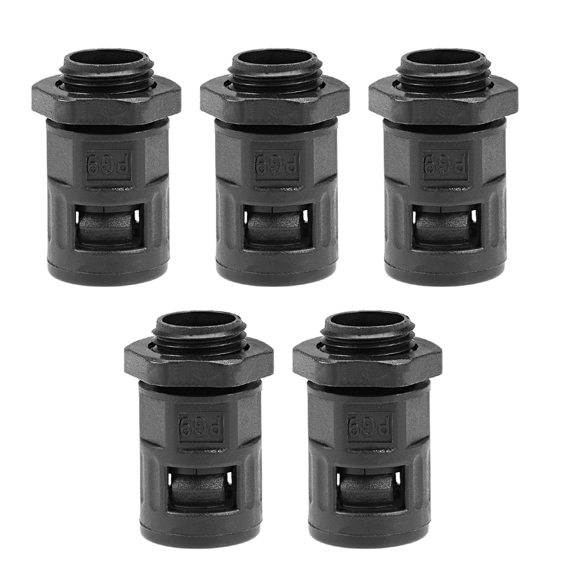 Plastic Ripple Pipe Connector Joint Black pg9 for AD10 Corrugated Tube ...