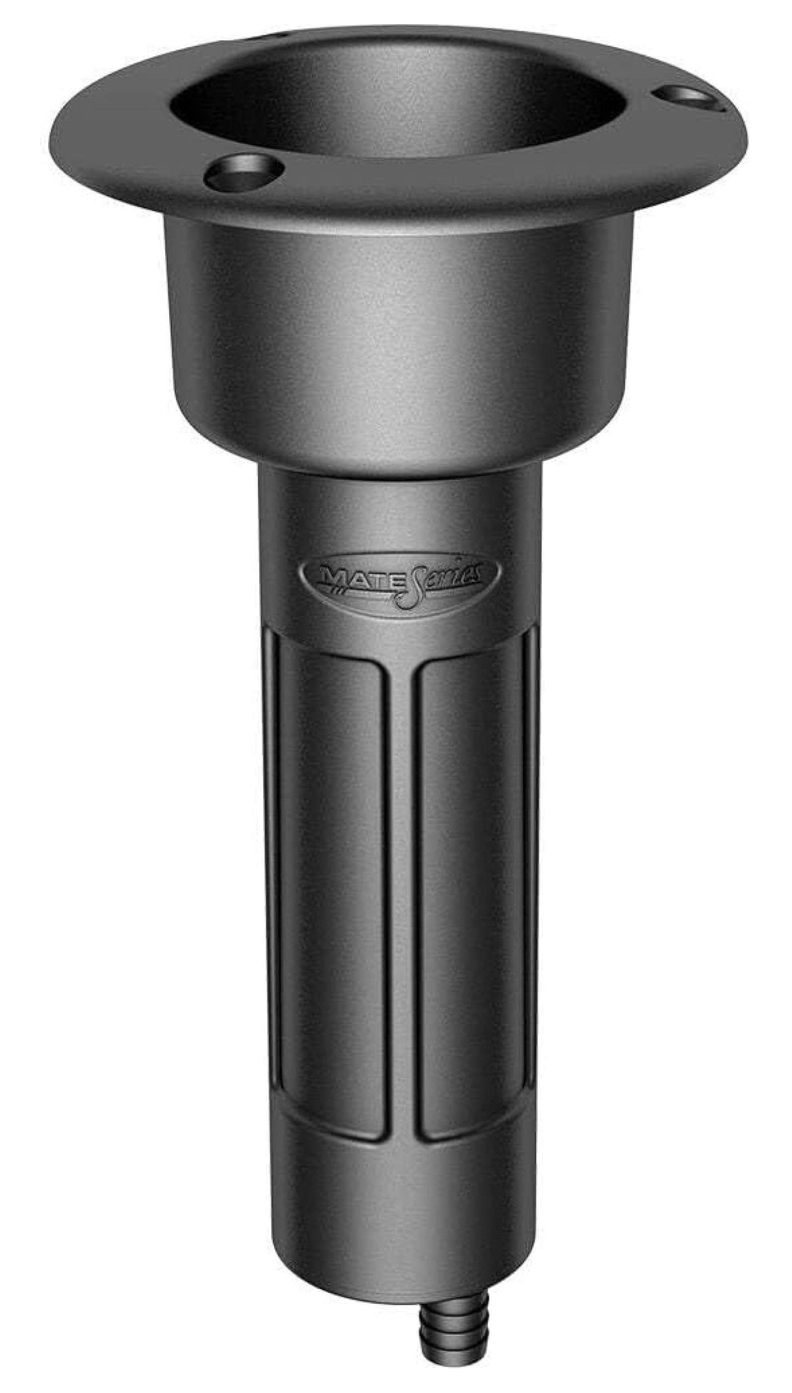 Plastic Rod Cup Holder - 0 Degree - Round Top - Black - Boat Marine RV ...