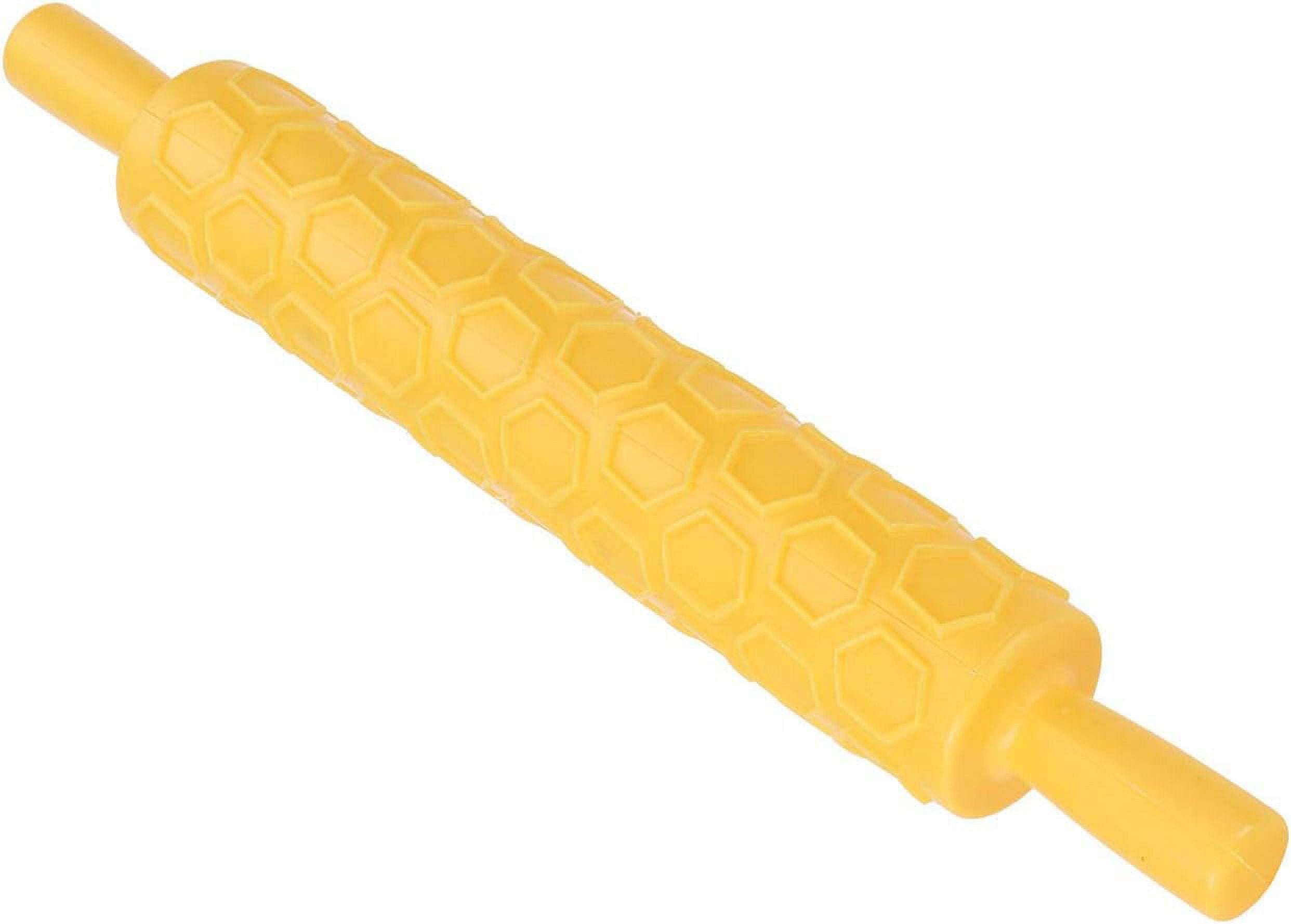 Plastic Rolling Pin Fondant Embossed Roller Baking Tools Bakeware for ...