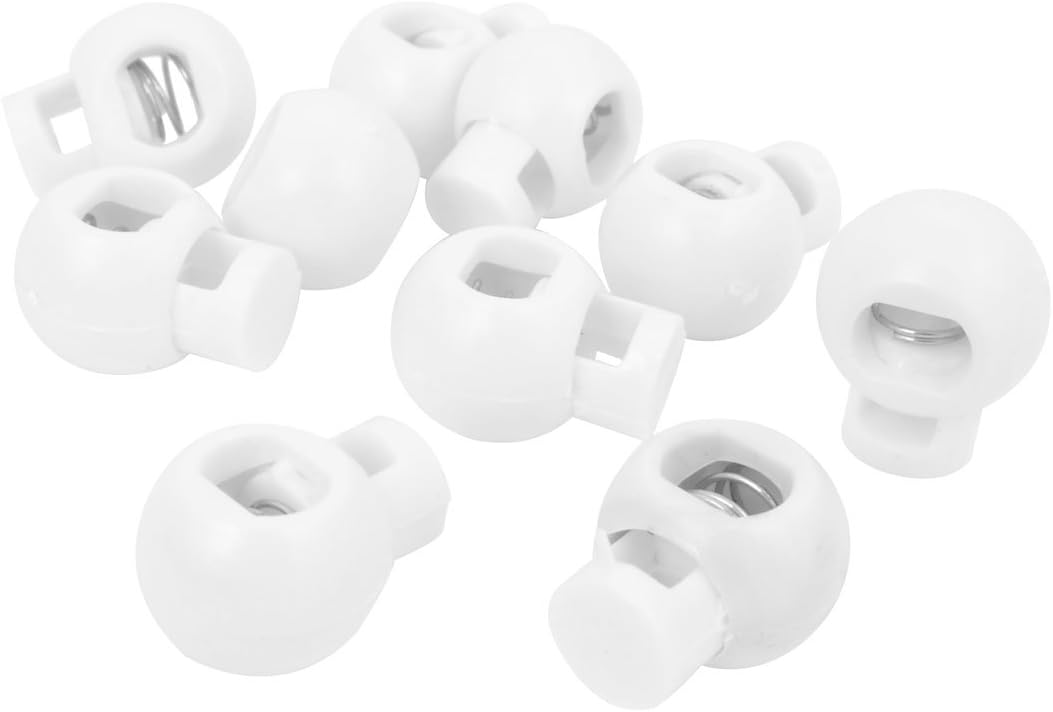 Plastic Rope Cord Locks Ends Stoppers 6mm x 5mm 10pcs White - Walmart.com