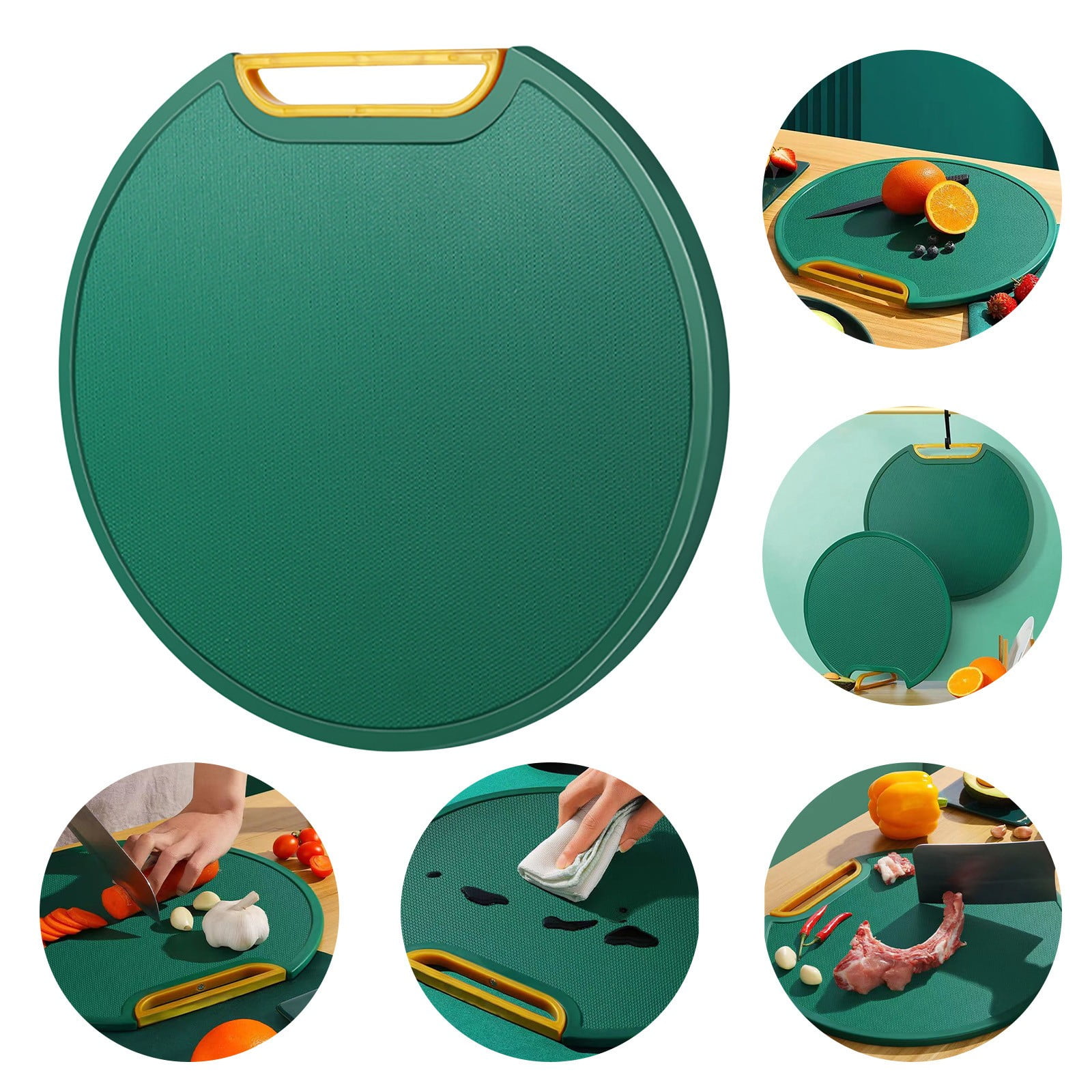 Plastic Rotating Chopping Board | 360° Swivel Cutting Board for ...