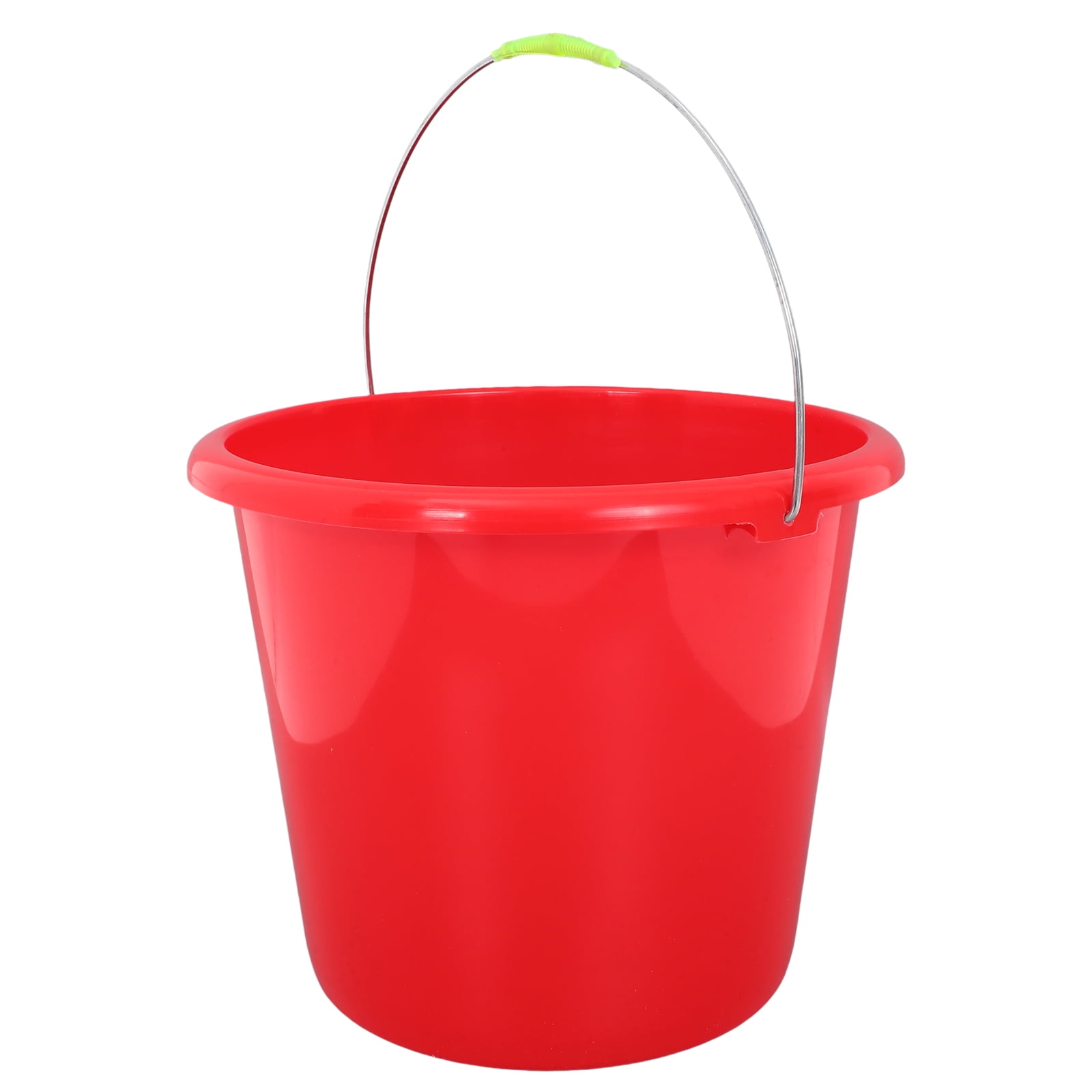 Plastic Round Bucket Portable Water Bucket Fishing Pail Beach Buckets ...