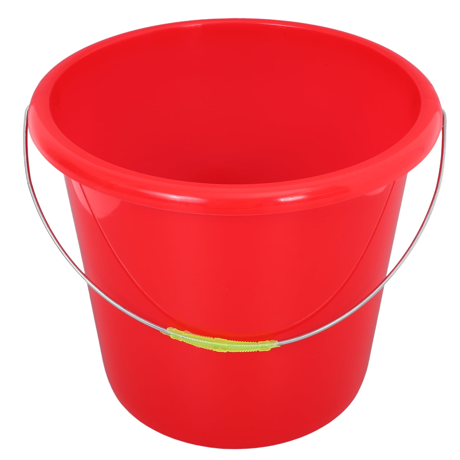 Plastic Round Bucket Portable Water Bucket Fishing Pail Beach Buckets ...