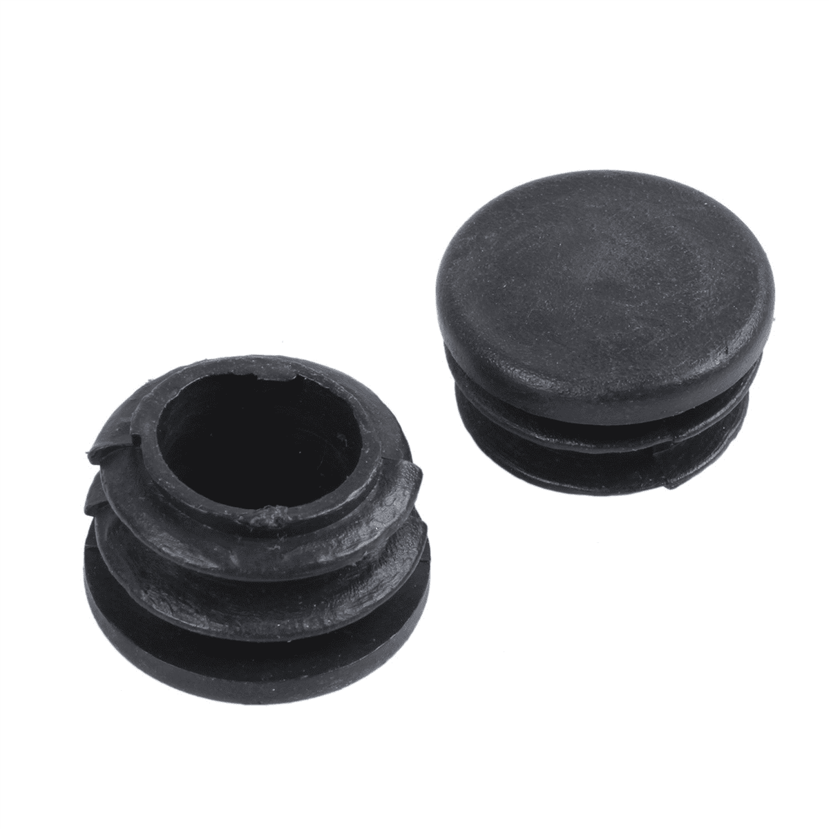 Plastic Round Cap Chair Table Legs Ribbed Tube Insert 22mm Dia 100 Pcs ...