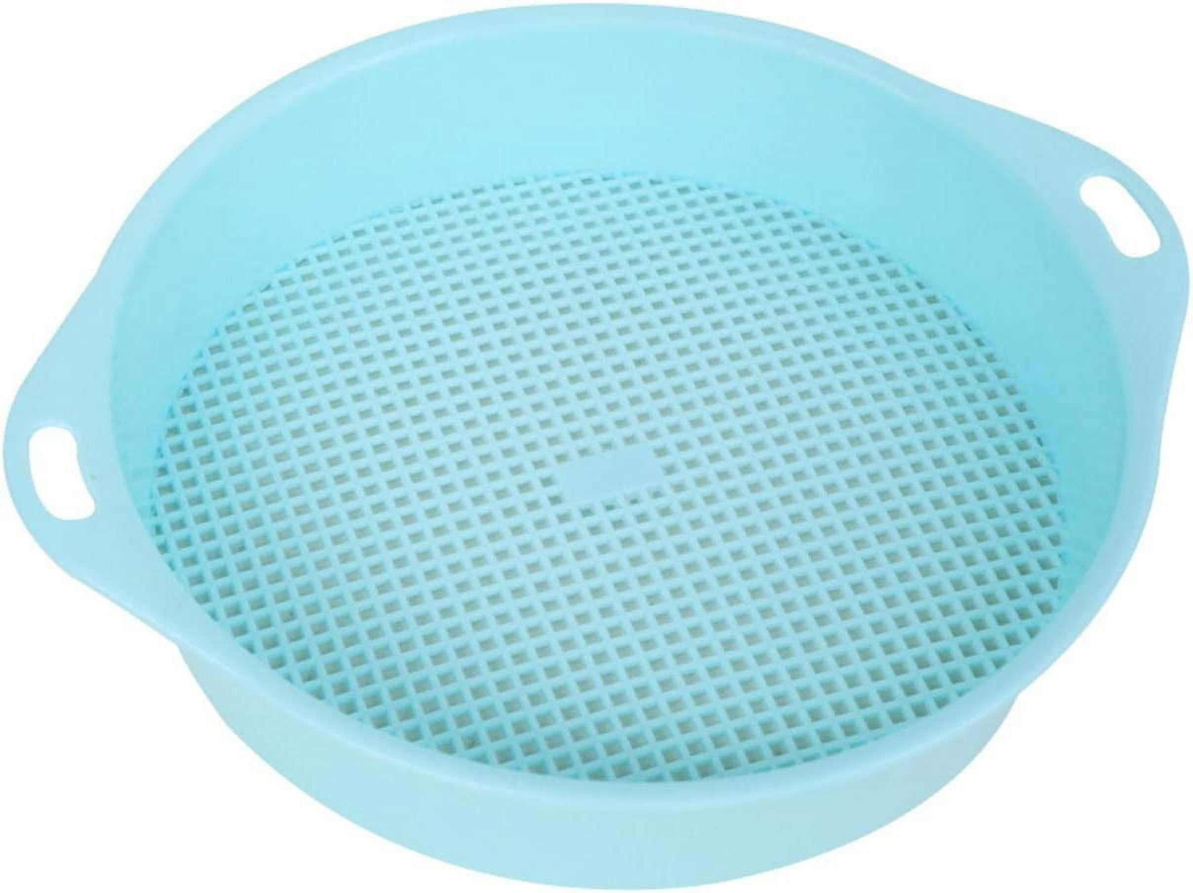 Plastic Round Mesh Soil Sieve Garden Sand Sieve Seedling Sieve ...
