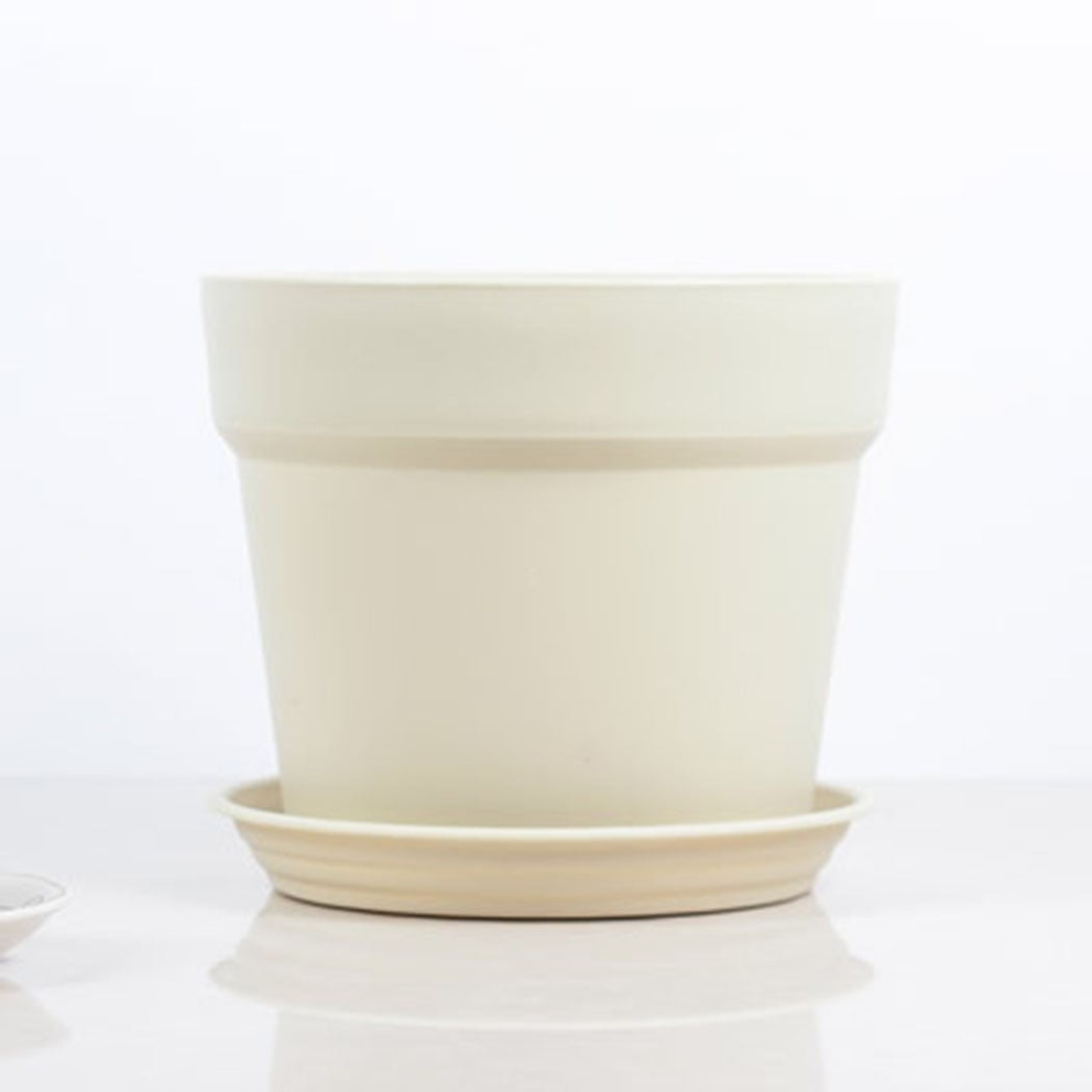 Plastic Round Plant Flower Pot Planter Grow Container Water Garden With ...