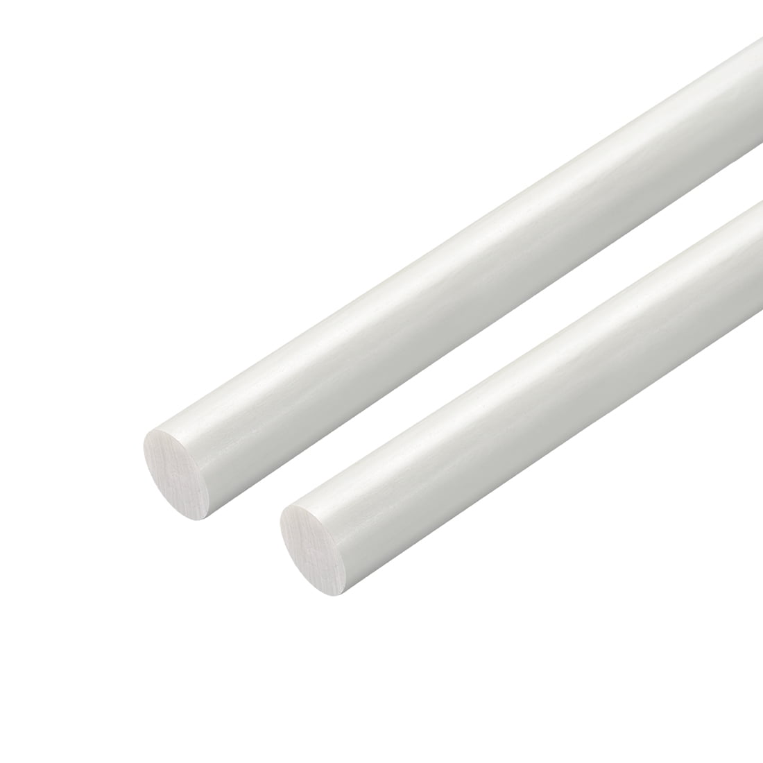 Uxcell Plastic Round Rod3/8" Dia 20" Length White FRP Fiberglass Round ...