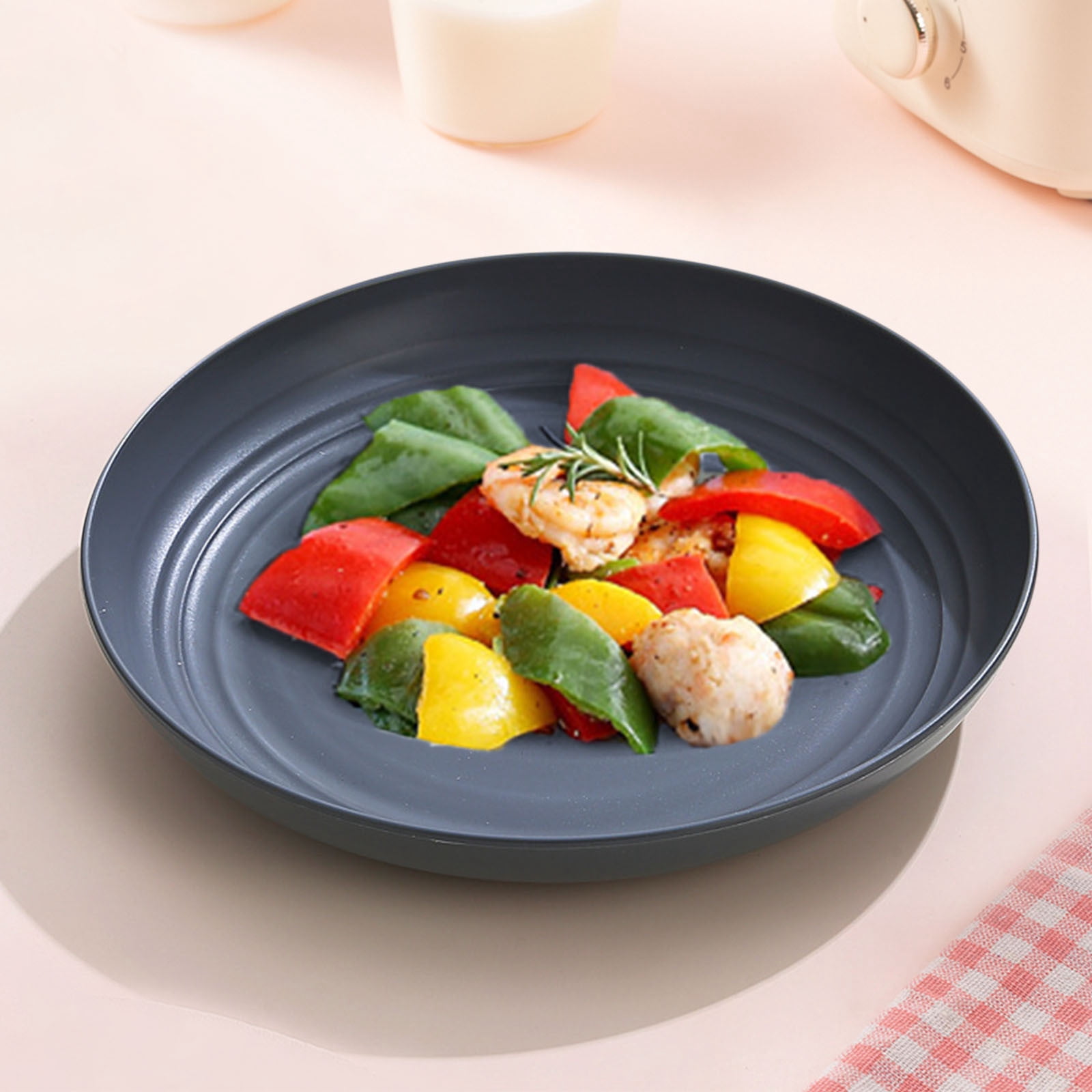 Plastic Round Spit Household Fruit Snack Plat Snack Garbage Plates ...