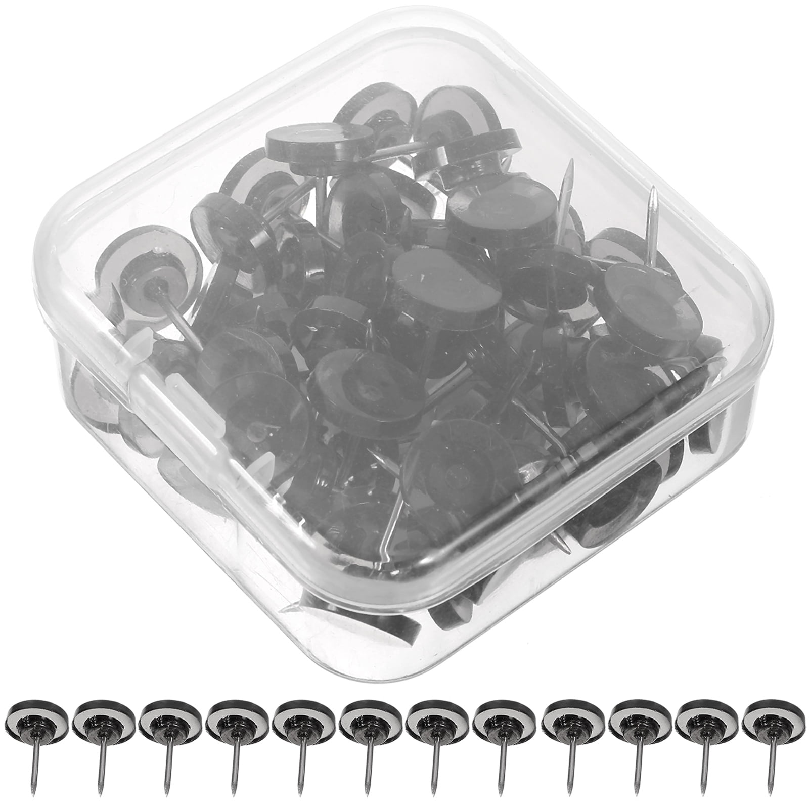 Plastic Round Thumbtack Push Pins Tacks Short Hair Office Supply ...