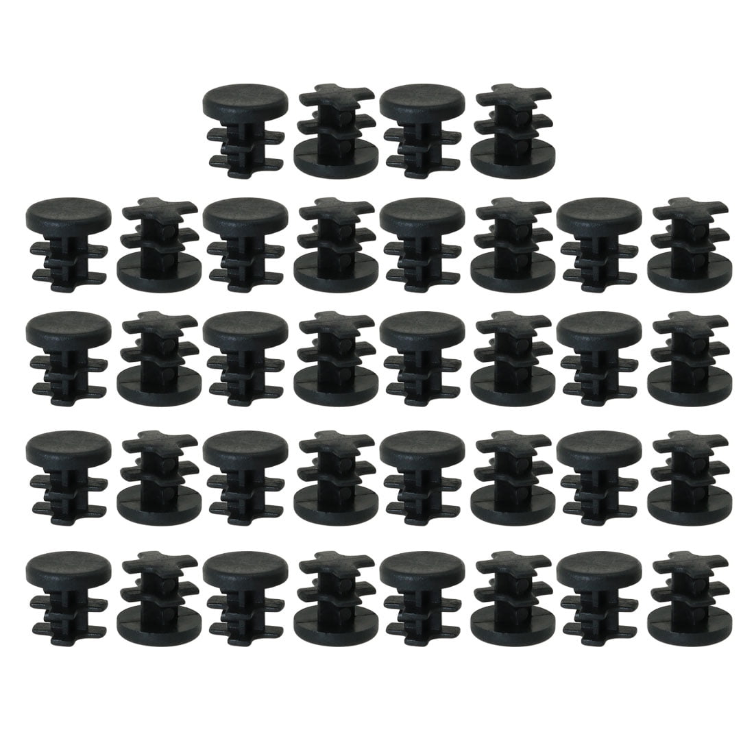 Plastic Round Tube Insert Glide End Cap 13mm 0.51" OD 36pcs Desk Non ...