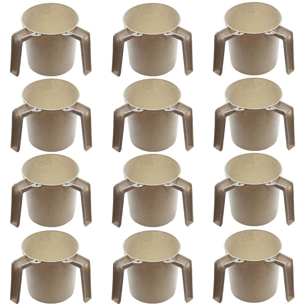 Plastic Round Wash Cup BA157- 12 pack - White with Dots - Walmart.com