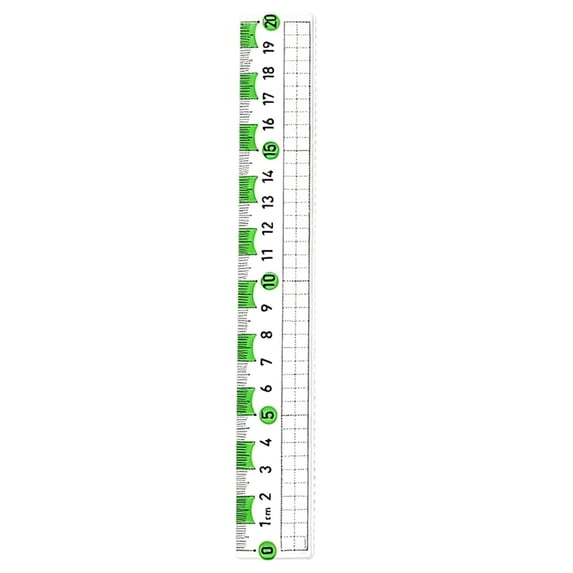 Plastic Ruler 8 Inch, Centimeter Scale Ruler for Measurement ...