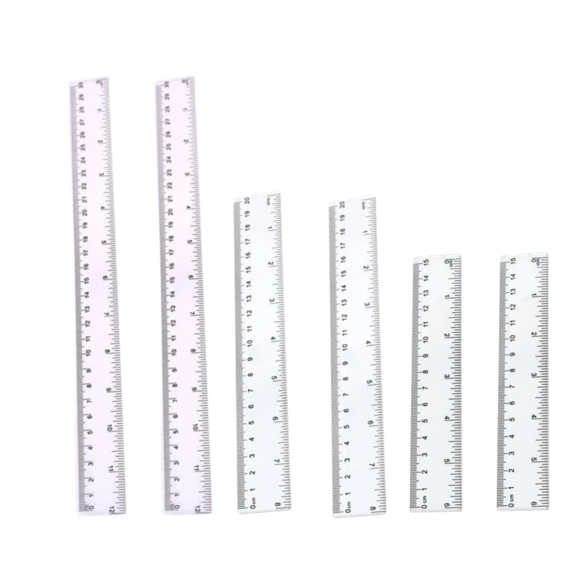 Plastic Ruler, Straight Ruler Clear, Measuring Acrylic Tool for Office ...